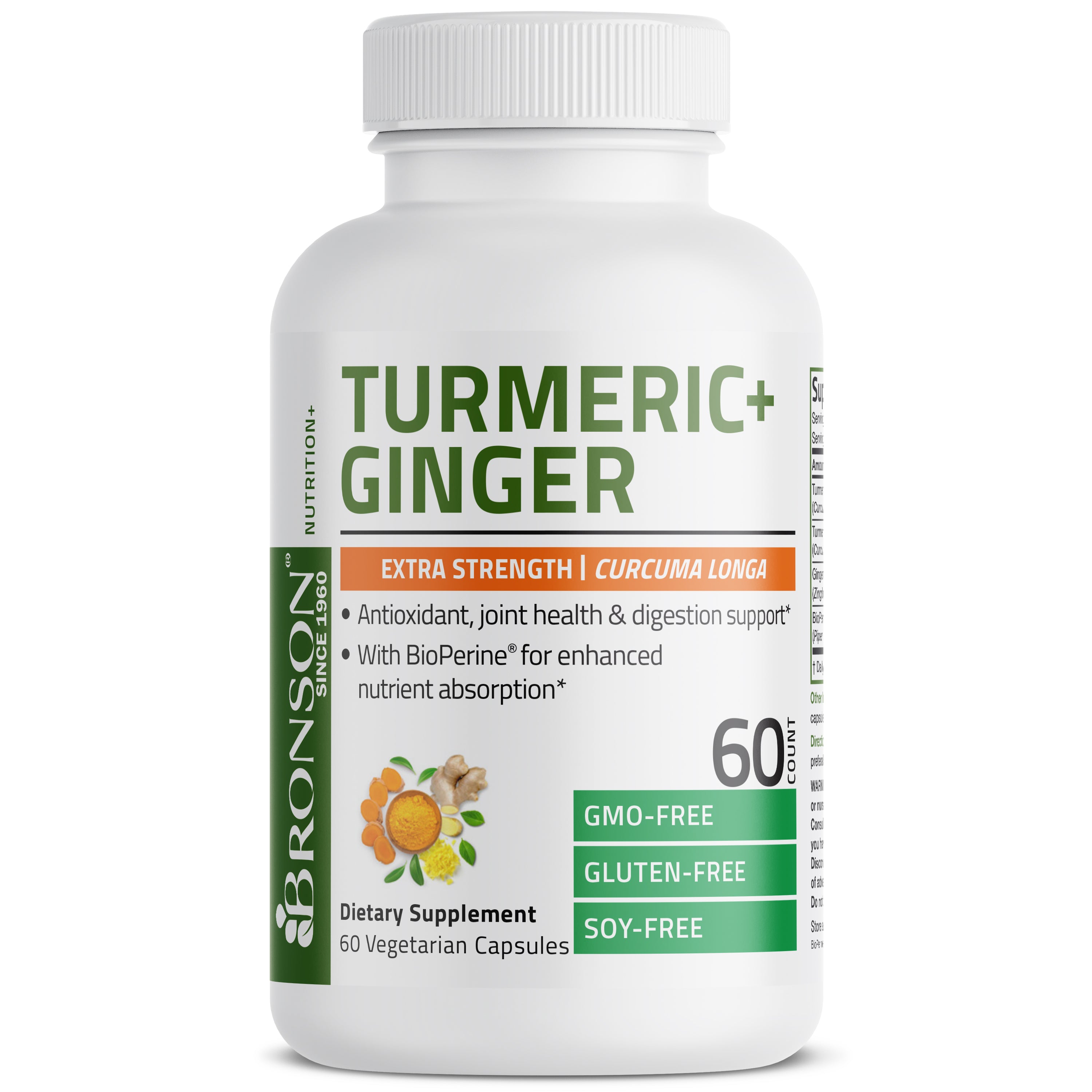 Turmeric + Ginger 1950 MG – bronsonlabs