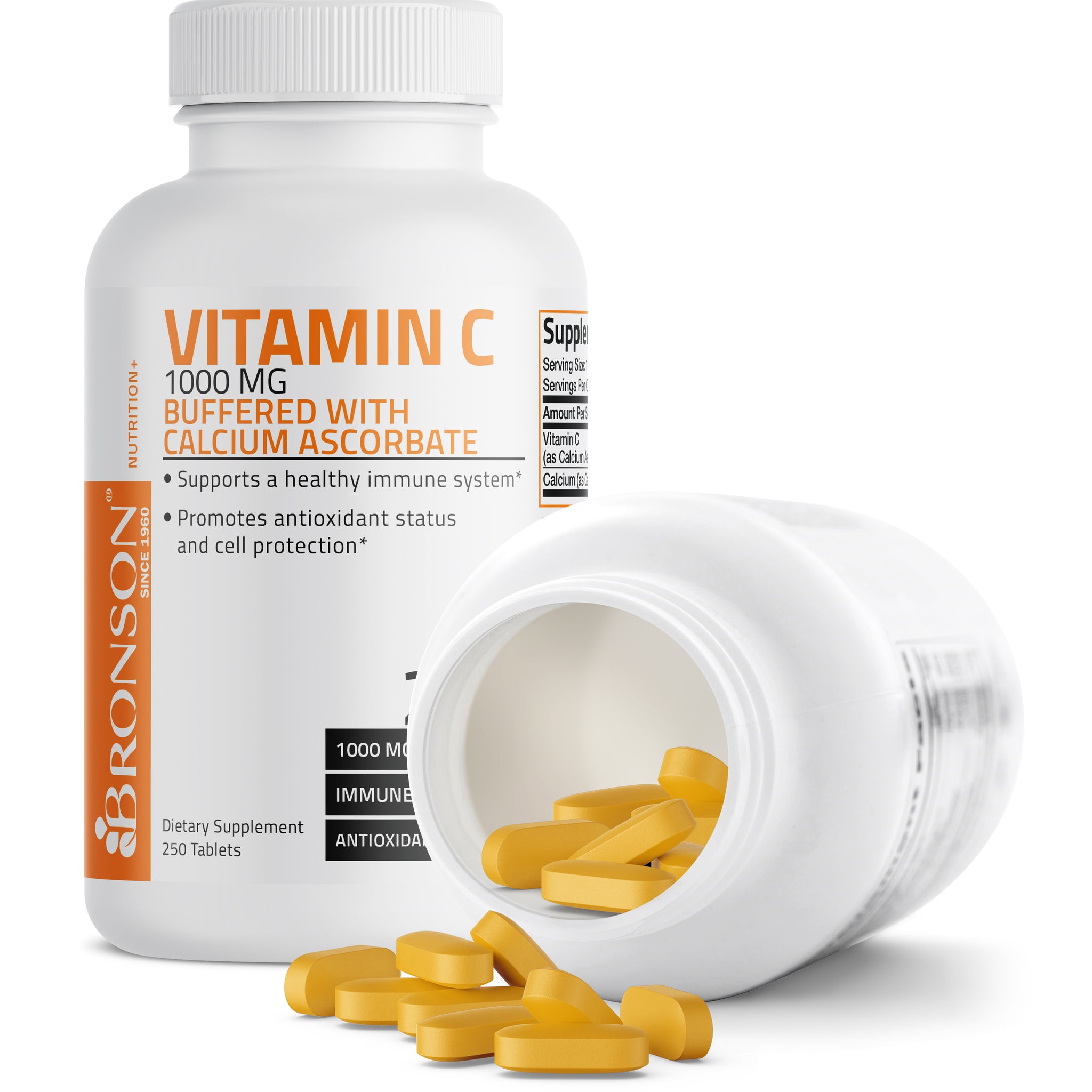 Buffered Vitamin C Calcium Ascorbate | Vitamins & Supplements | Bronson ...