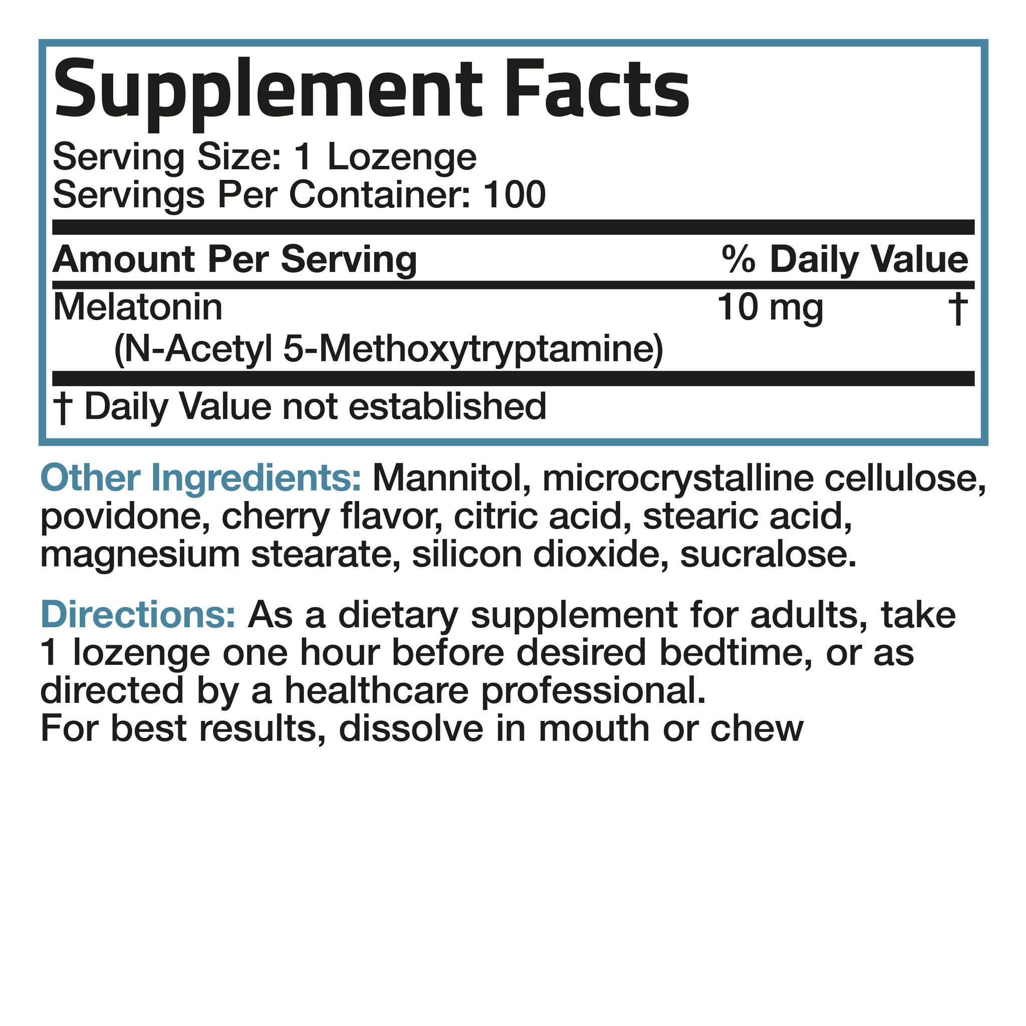 Melatonin Cherry 100 Tablets | Sleep Support | Bronson Vitamins ...