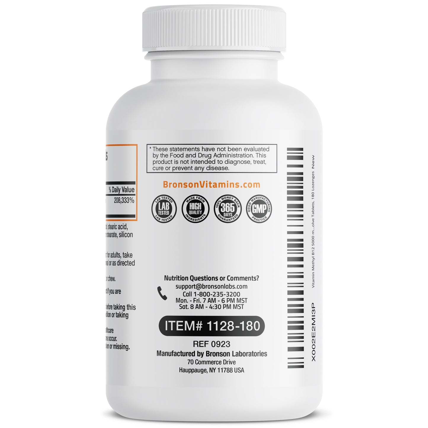 Bronson Methyl B12 Fast Dissolve Sublingual - Cherry - 5,000 mcg ...