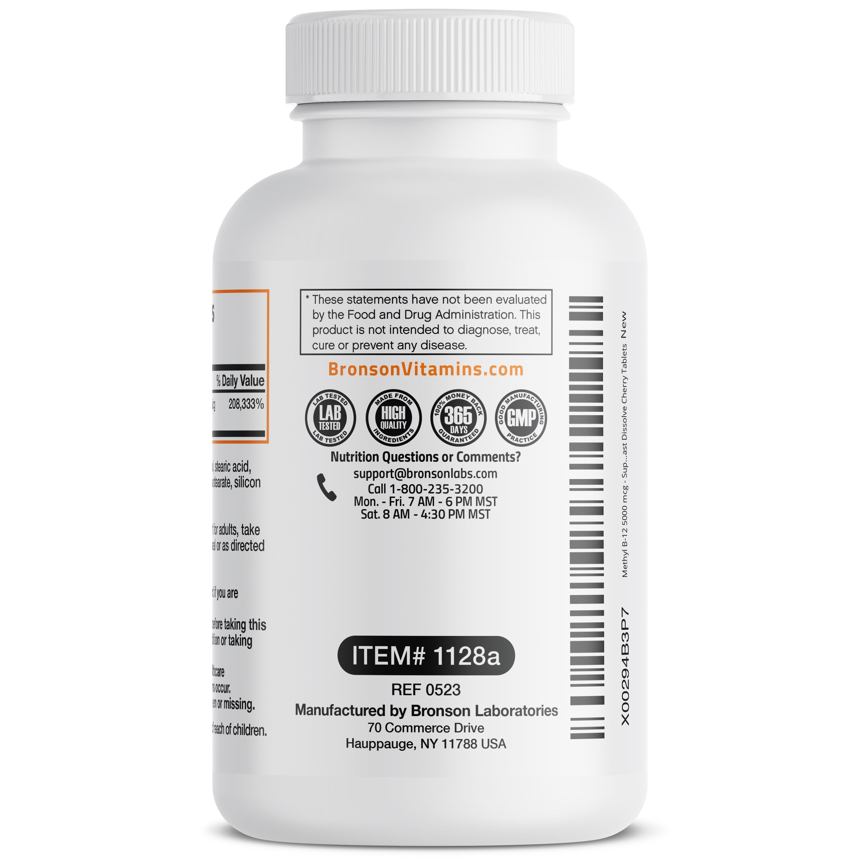 Bronson Methyl B12 Fast Dissolve Sublingual - Cherry - 5,000 mcg ...