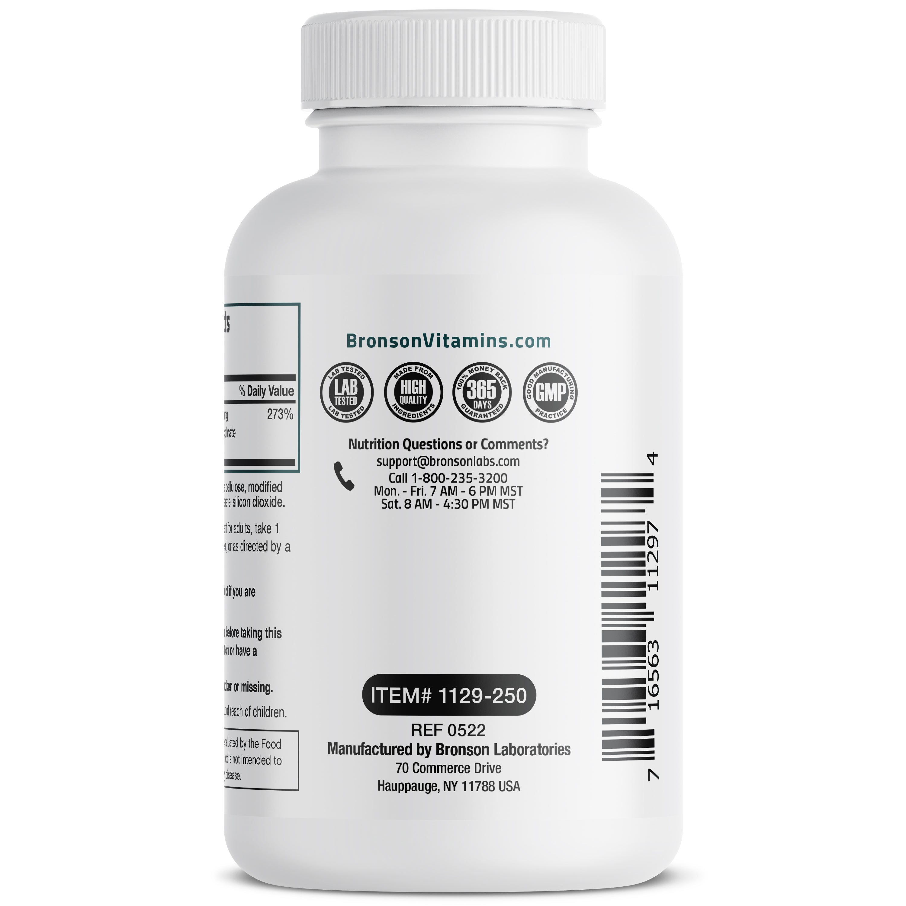 Bronson Zinc Triple Play - 30 mg - 30 Vegetarian Capsules | Vitamins ...