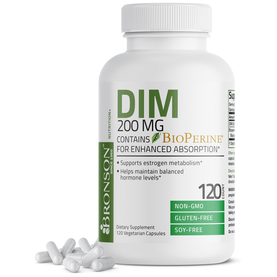 DIM with BioPerine® - 200 mg | Vitamins & Supplements | Bronson ...