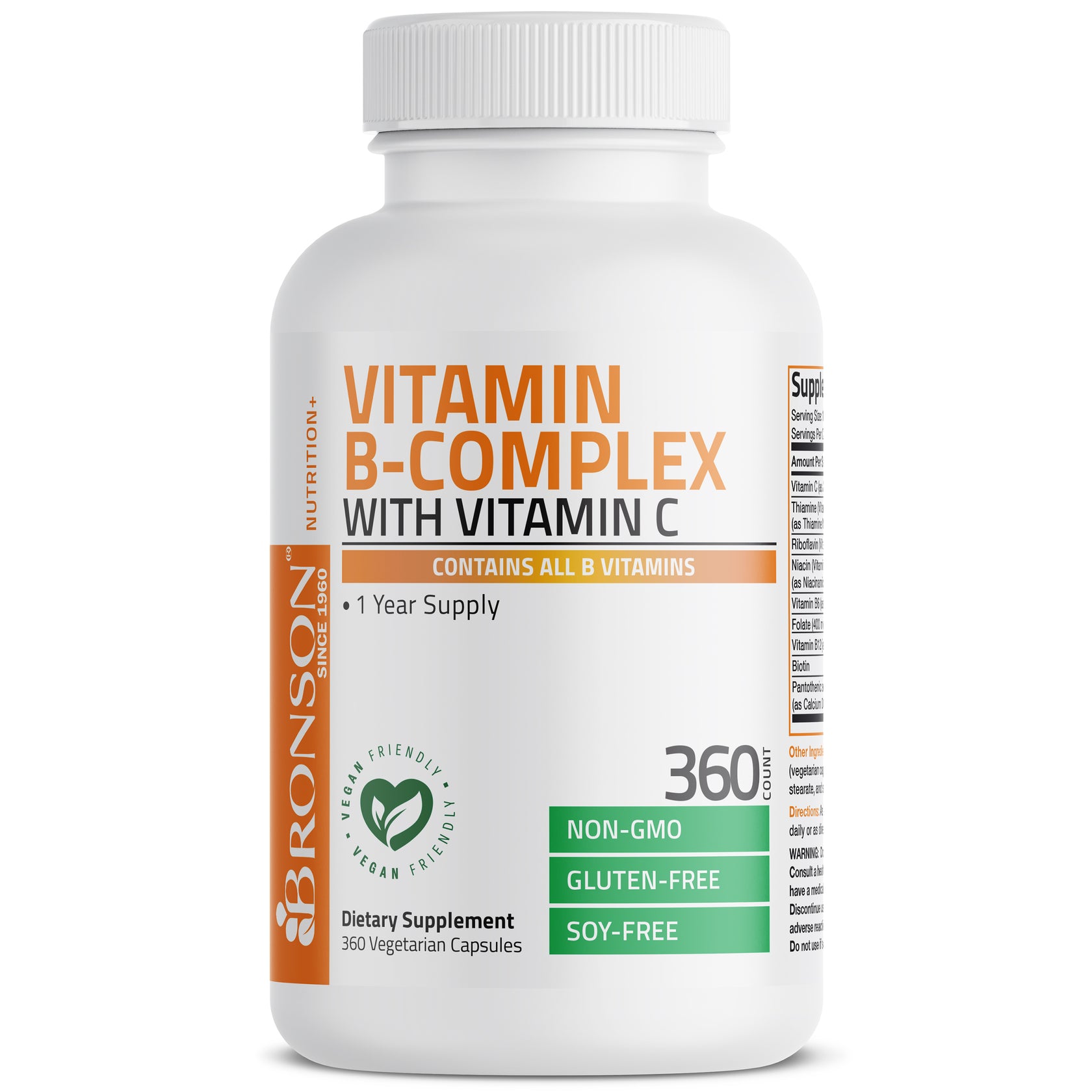 Vitamin B Complex with Vitamin C – Bronson Vitamins | Quality Vitamins ...