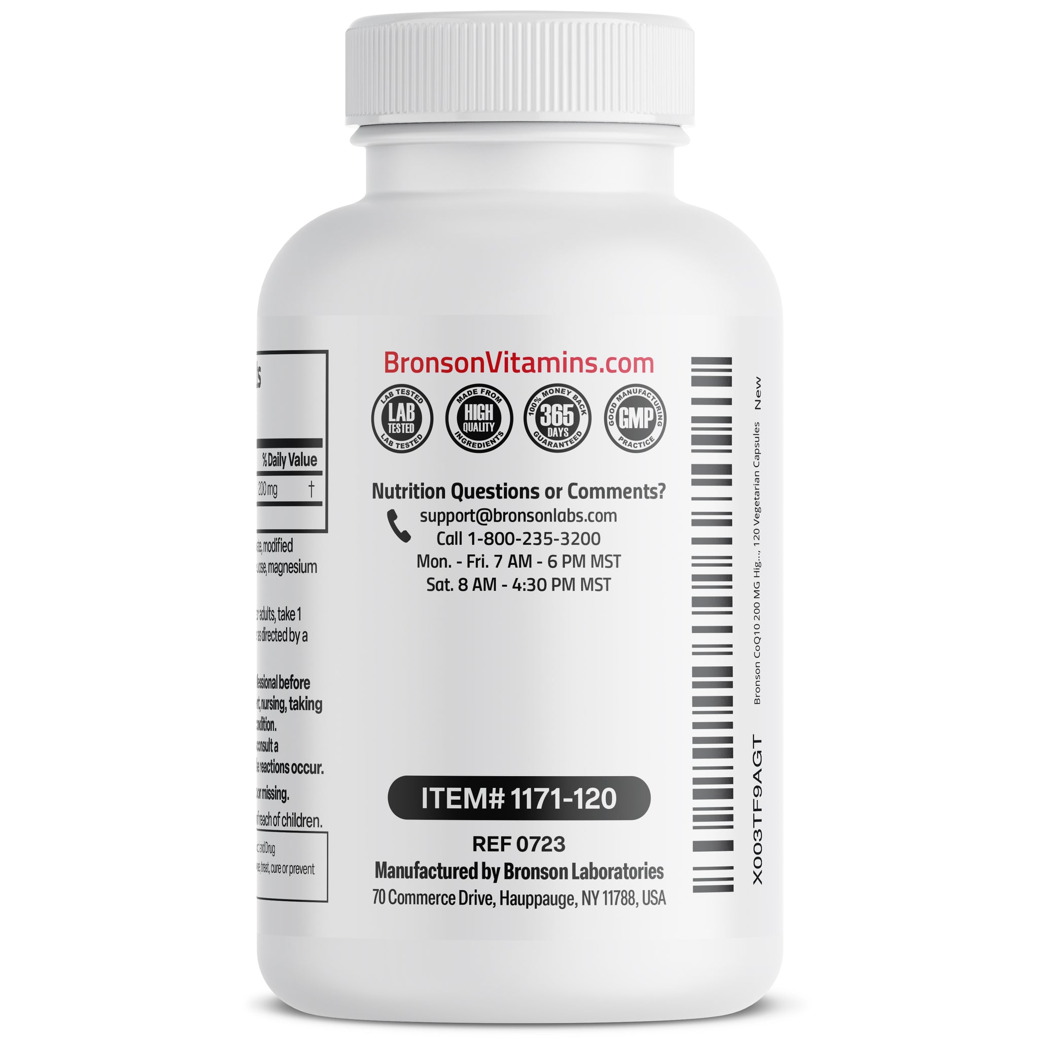 Bronson CoQ10 - 200 mg - 60 Vegetarian Capsules | Vitamins ...