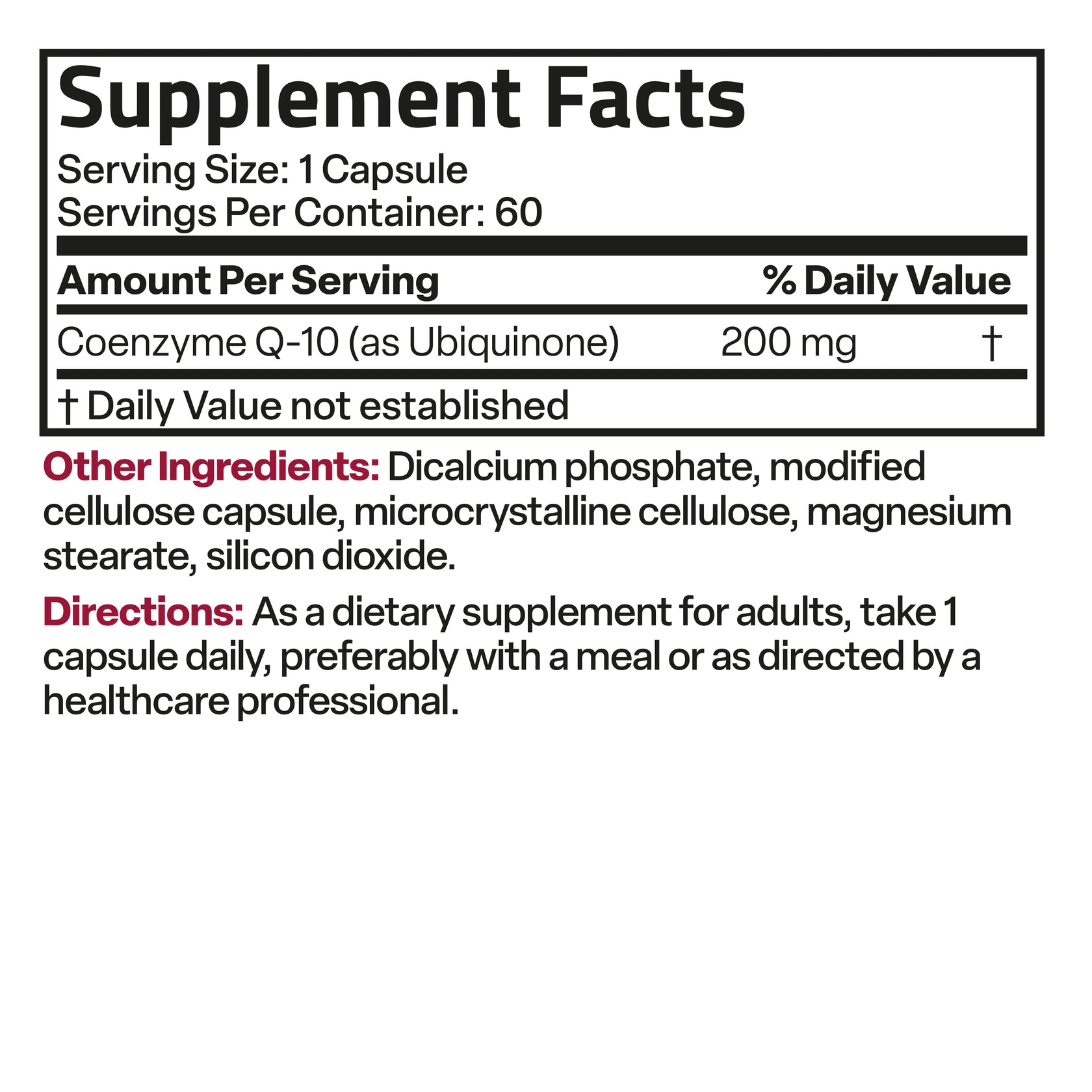 Bronson CoQ10 - 200 mg - 60 Vegetarian Capsules | Vitamins ...