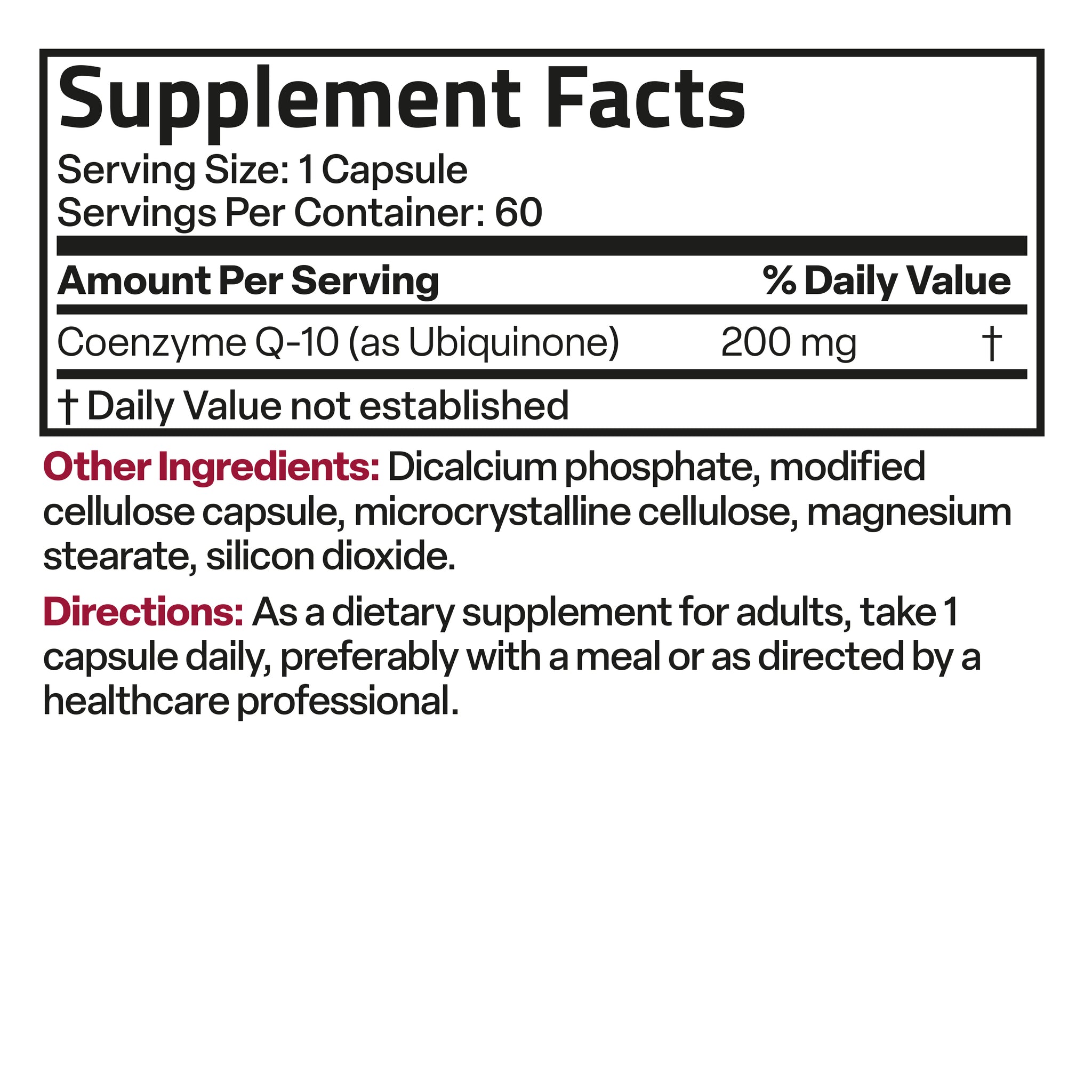 Bronson CoQ10 - 200 mg - 60 Vegetarian Capsules | Vitamins ...