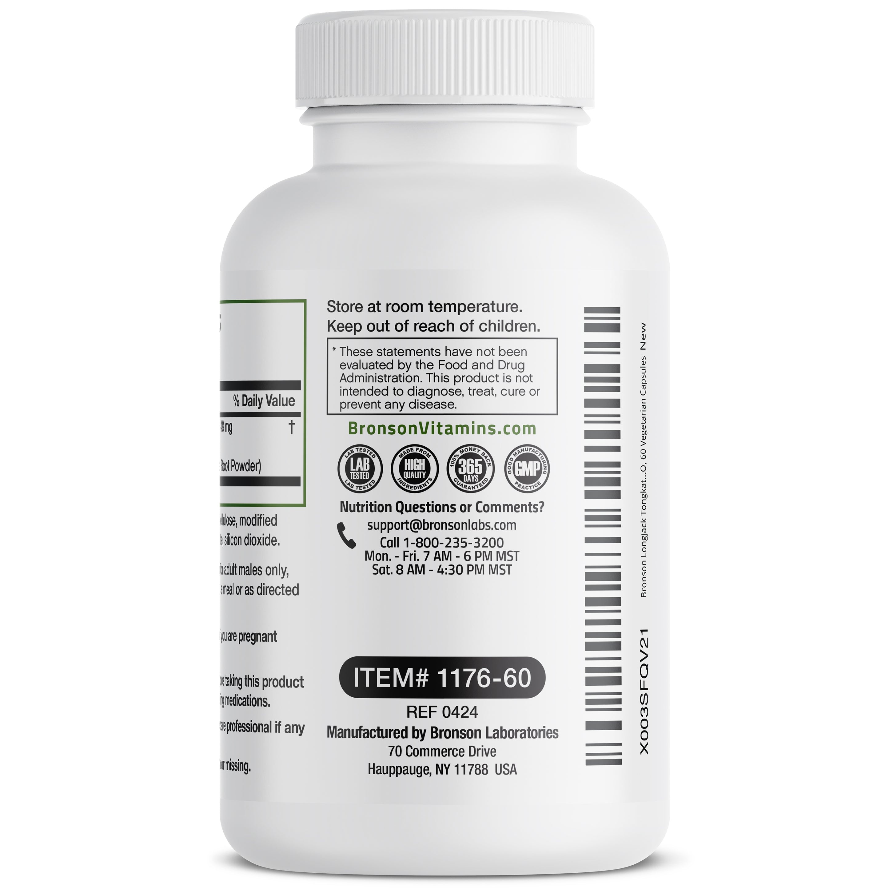 Longjack Tongkat Ali 1200mg - 120 Vegetarian Tablets | Herbs & Herbals ...