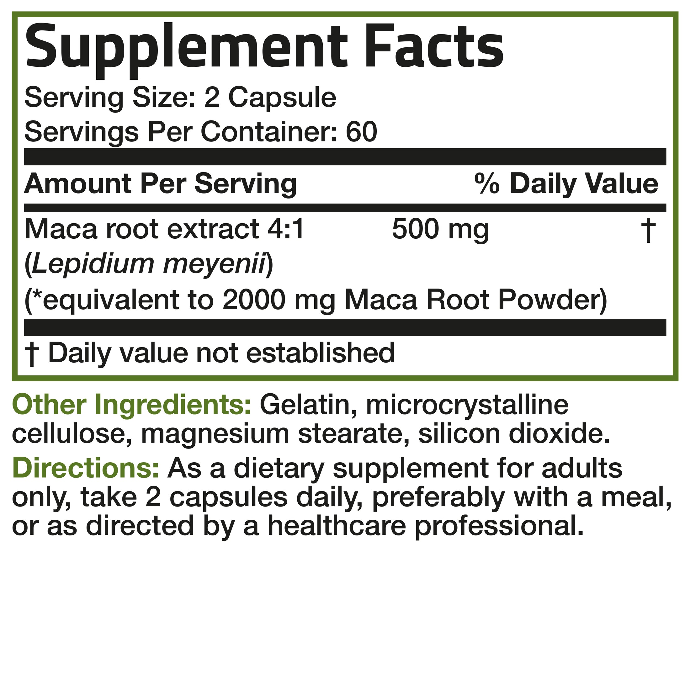 Maca Root Extra Strength - 2,000 mg | Herbs & Herbals | Bronson ...
