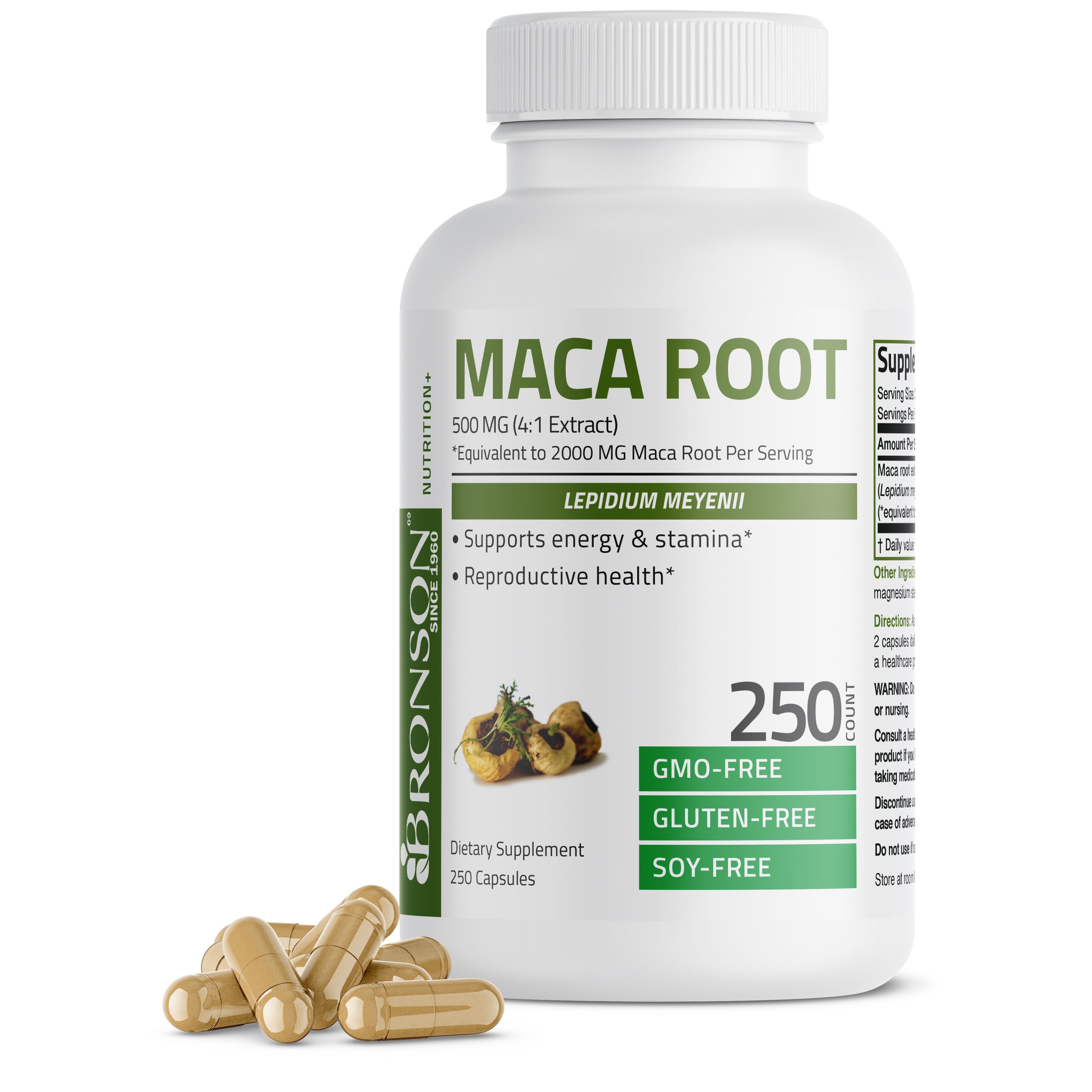 Maca Root Extra Strength - 2,000 mg | Herbs & Herbals | Bronson ...