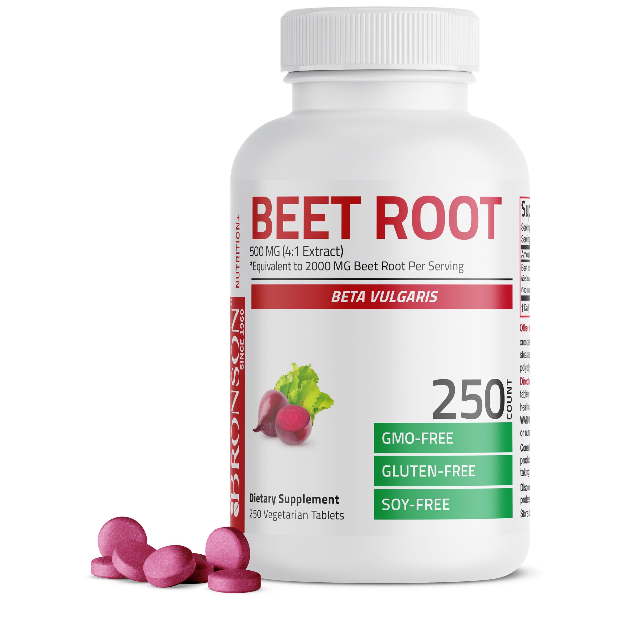 Beet Root Extra Strength - 2000 mg - 250 Vegetarian Tablets | Herbs ...