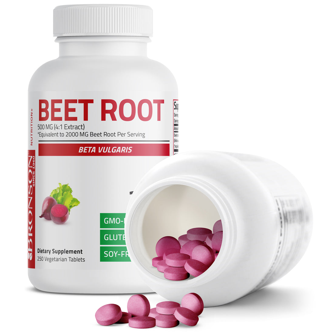 Beet Root Extra Strength - 2000 mg - 250 Vegetarian Tablets | Herbs ...