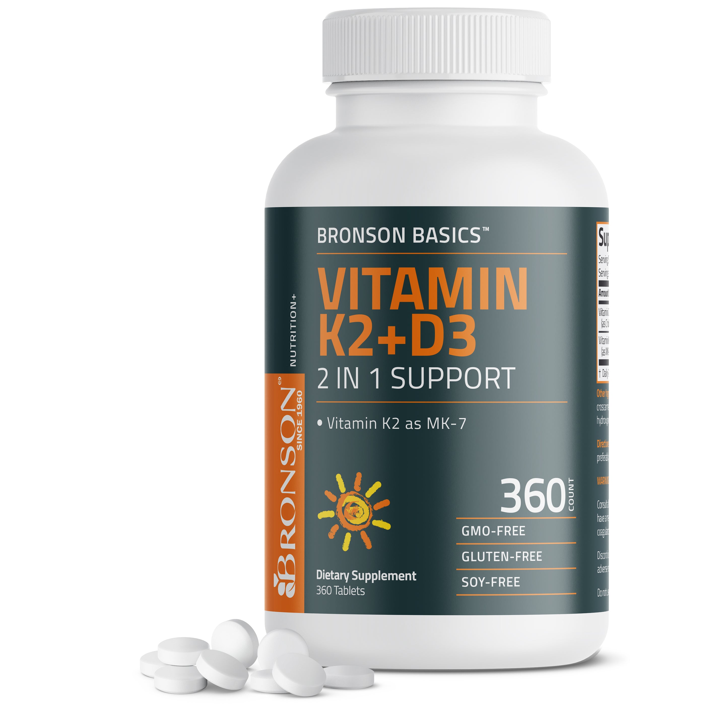 Vitamin K2 Plus D3 (MK7) – Bronson Vitamins | Quality Vitamins and Supplements since 1960