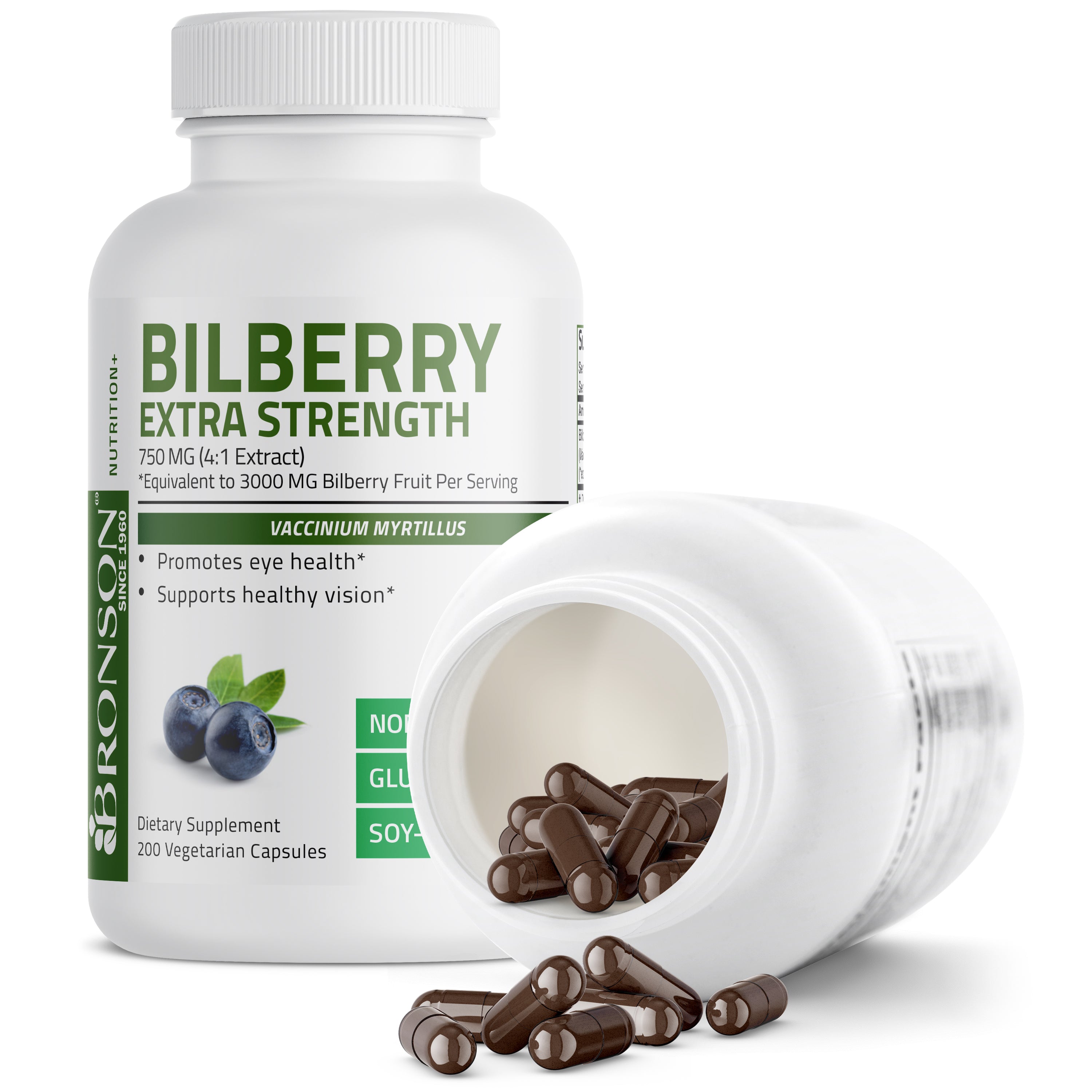 Bilberry Extra Strength 3000 MG – Bronson Vitamins | Quality Vitamins ...