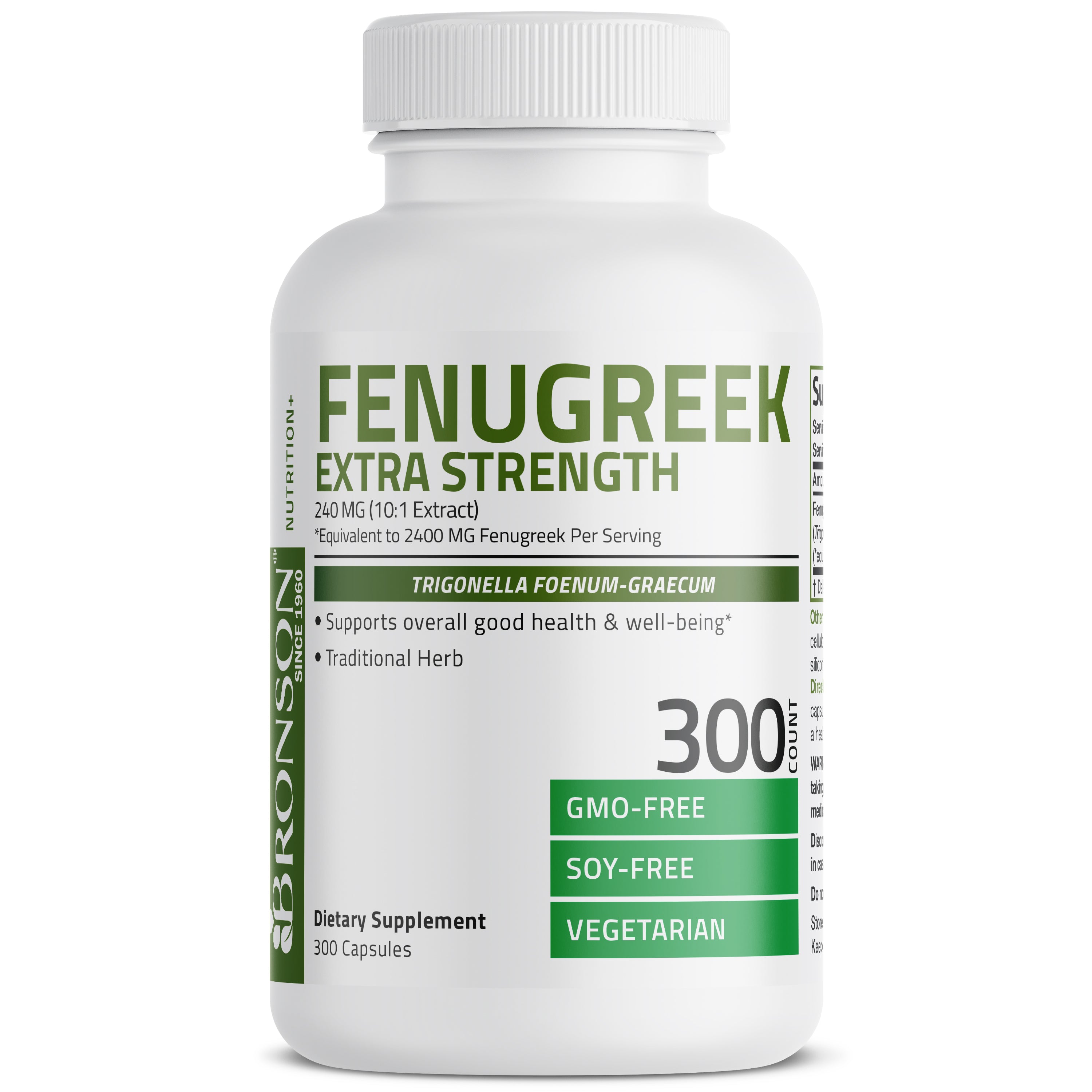 Fenugreek Extra Strength 2400 MG Trigonella Foenum-Graecum – bronsonlabs