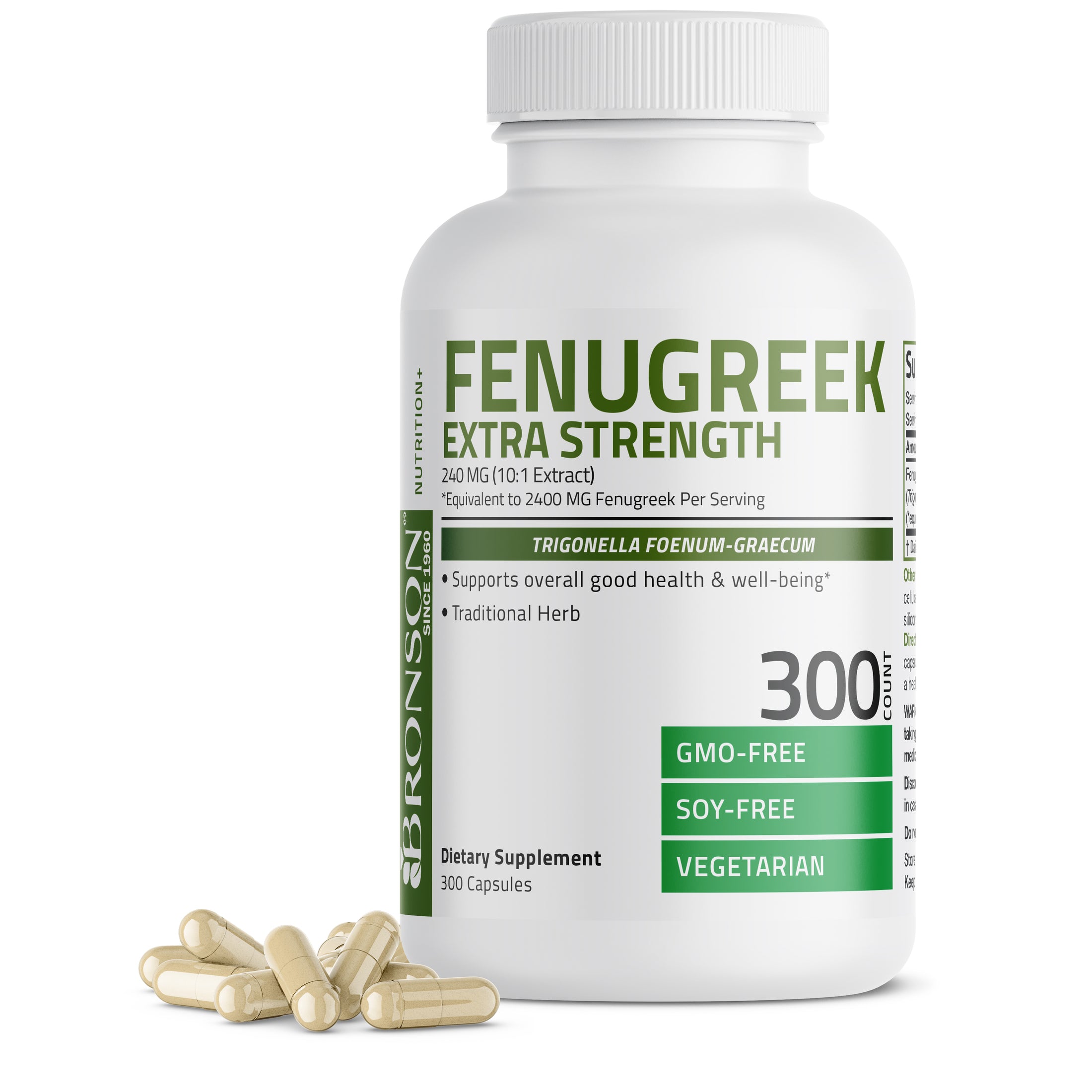 Fenugreek Extra Strength 2400 MG Trigonella Foenum-Graecum – bronsonlabs
