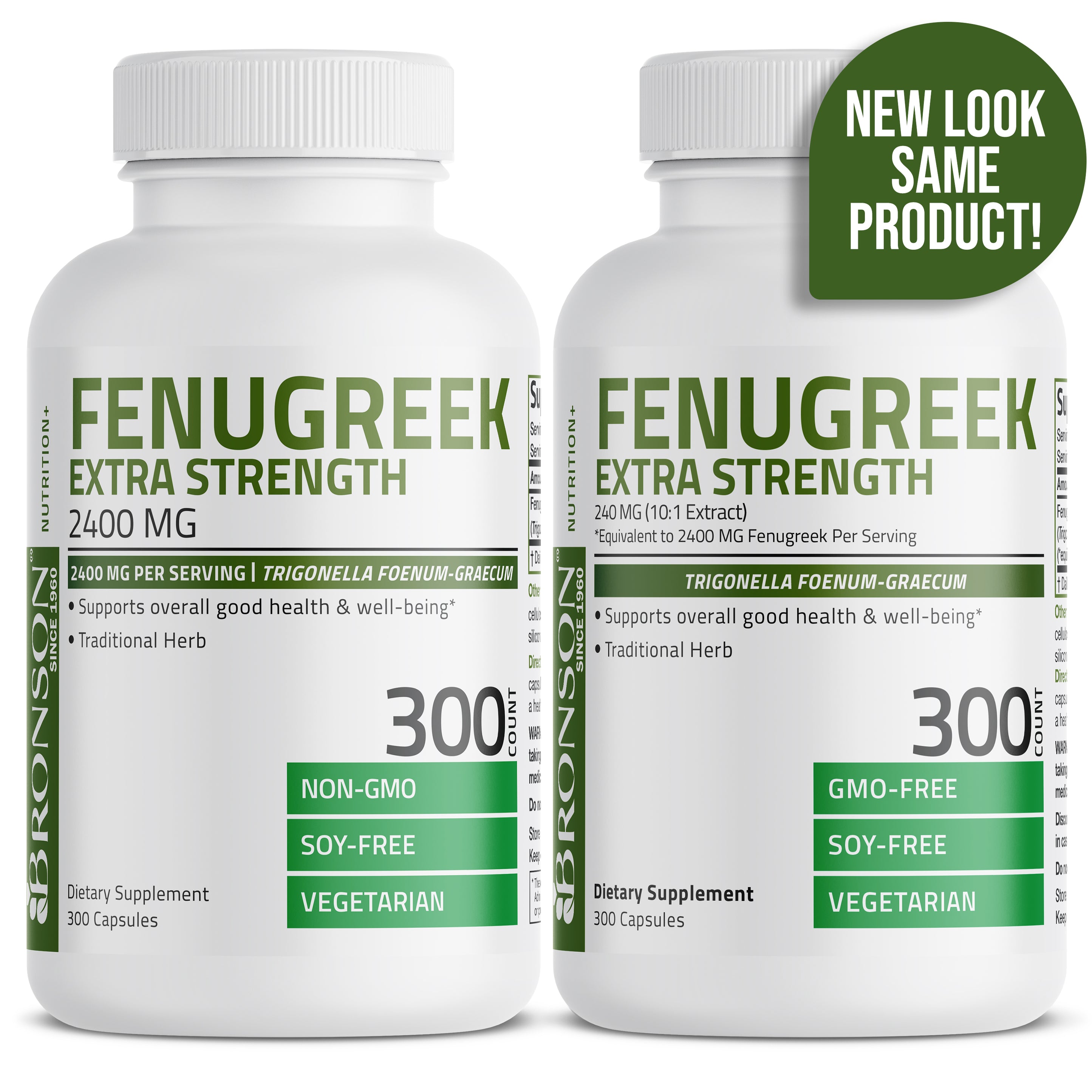 Fenugreek Extra Strength 2400 MG Trigonella Foenum-Graecum – bronsonlabs