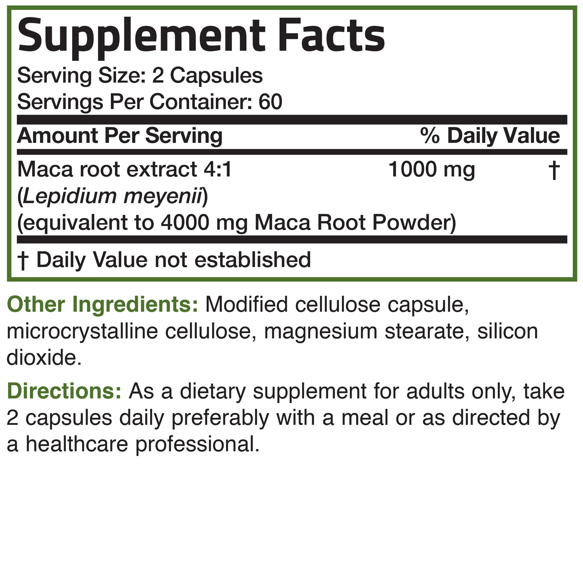 Maca Root Extra Strength 4000 MG per Serving – Bronson Vitamins ...