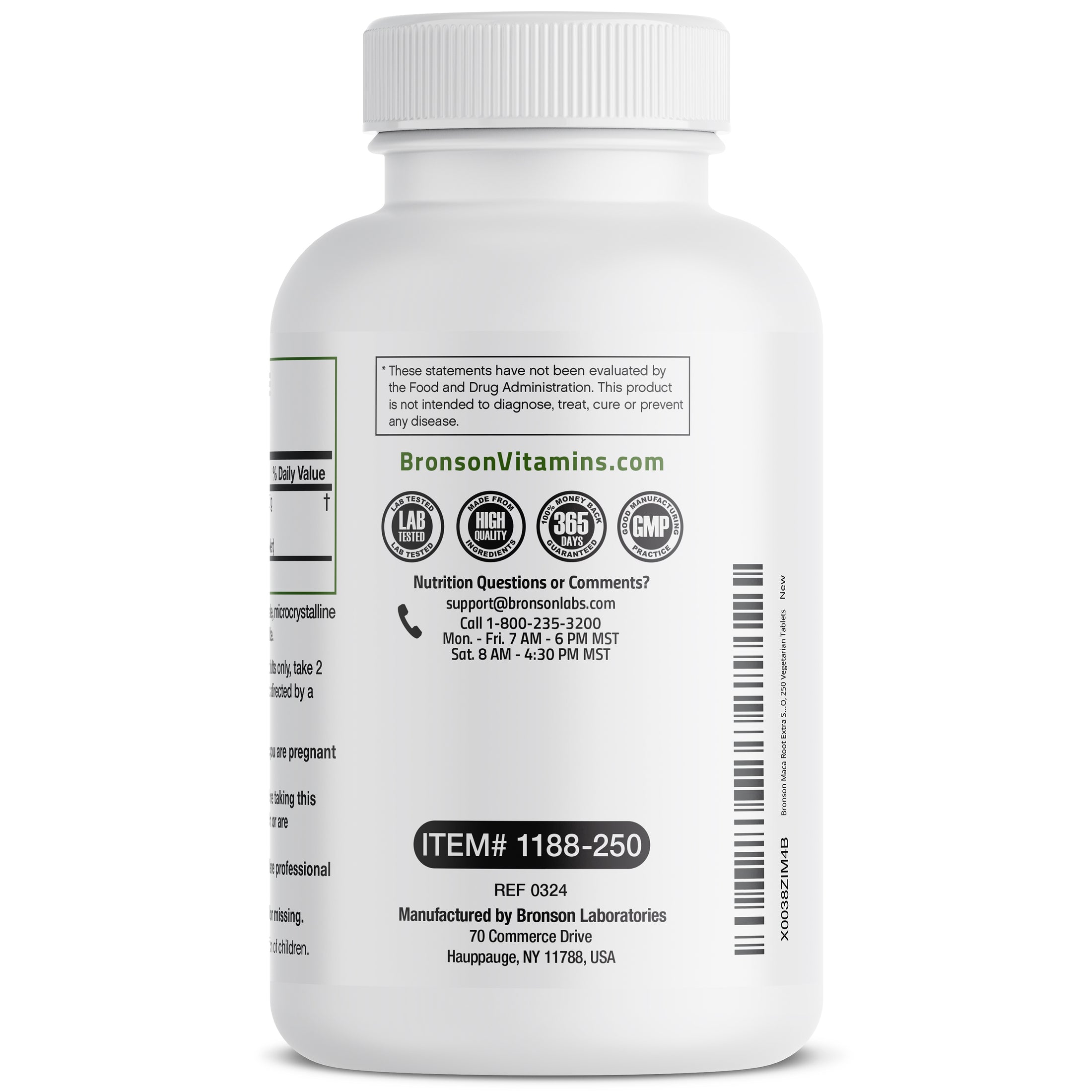 Maca Root Extra Strength 4000 MG per Serving – Bronson Vitamins ...