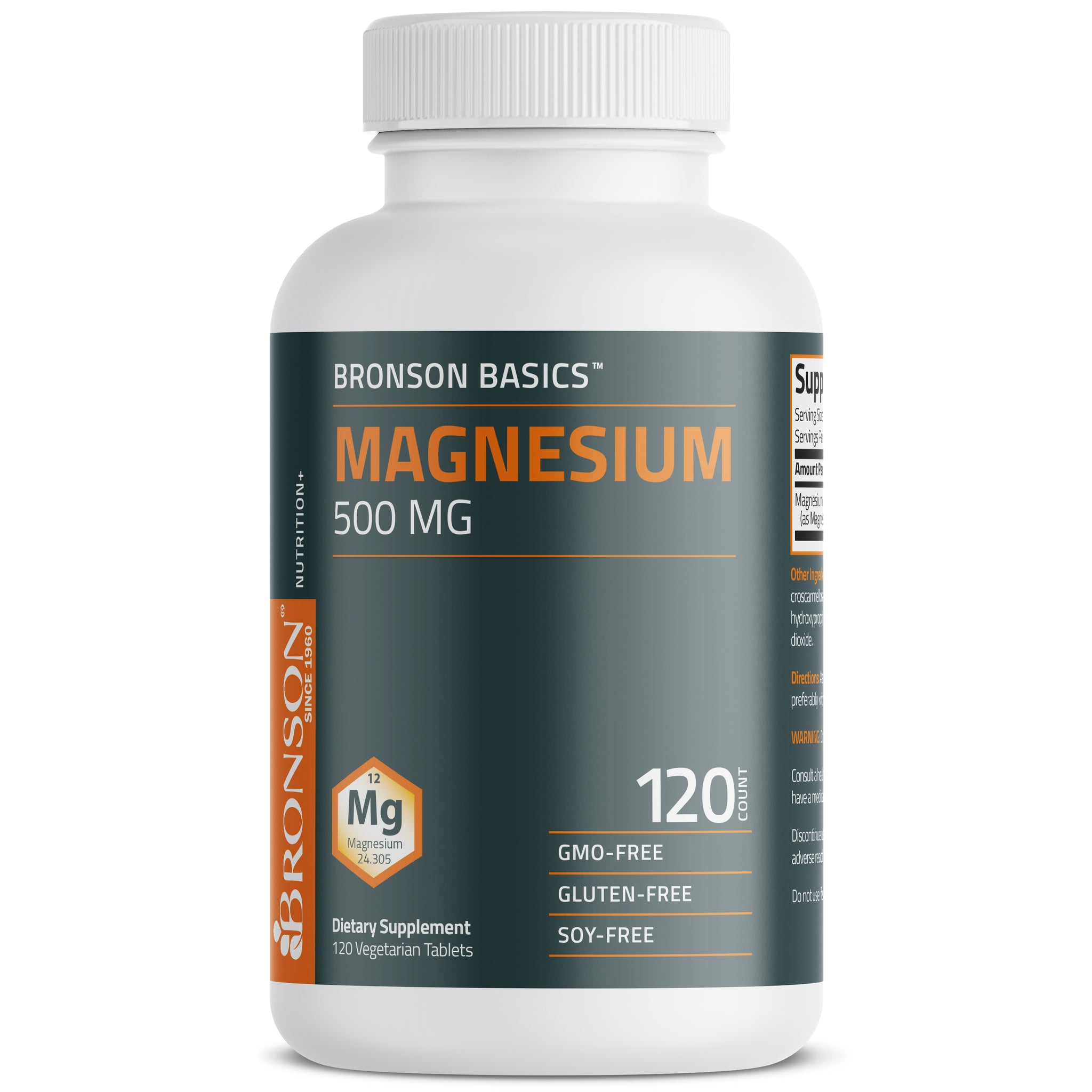 Magnesium 500 MG – Bronson Vitamins | Quality Vitamins and Supplements ...