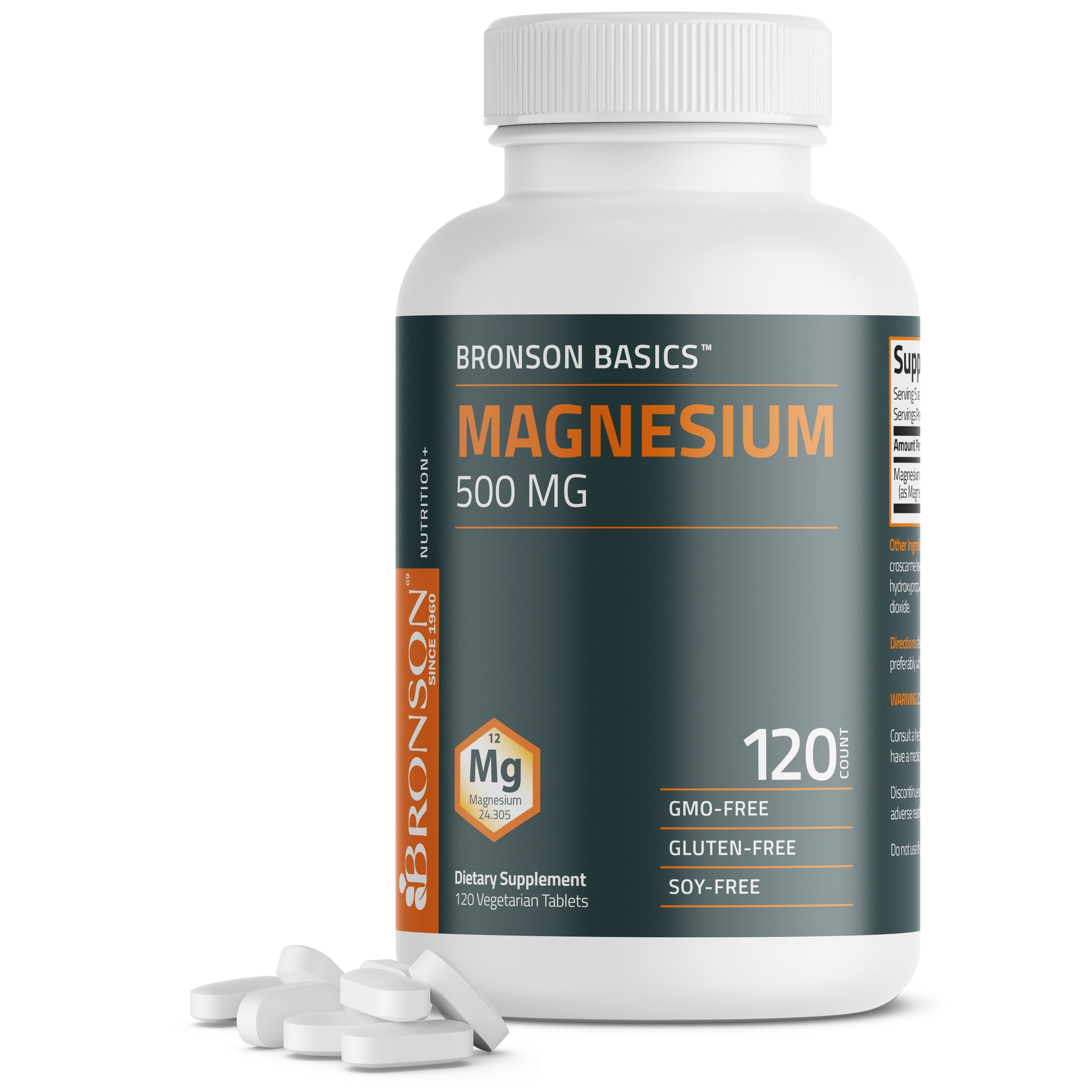 Magnesium 500 MG – Bronson Vitamins | Quality Vitamins and Supplements ...