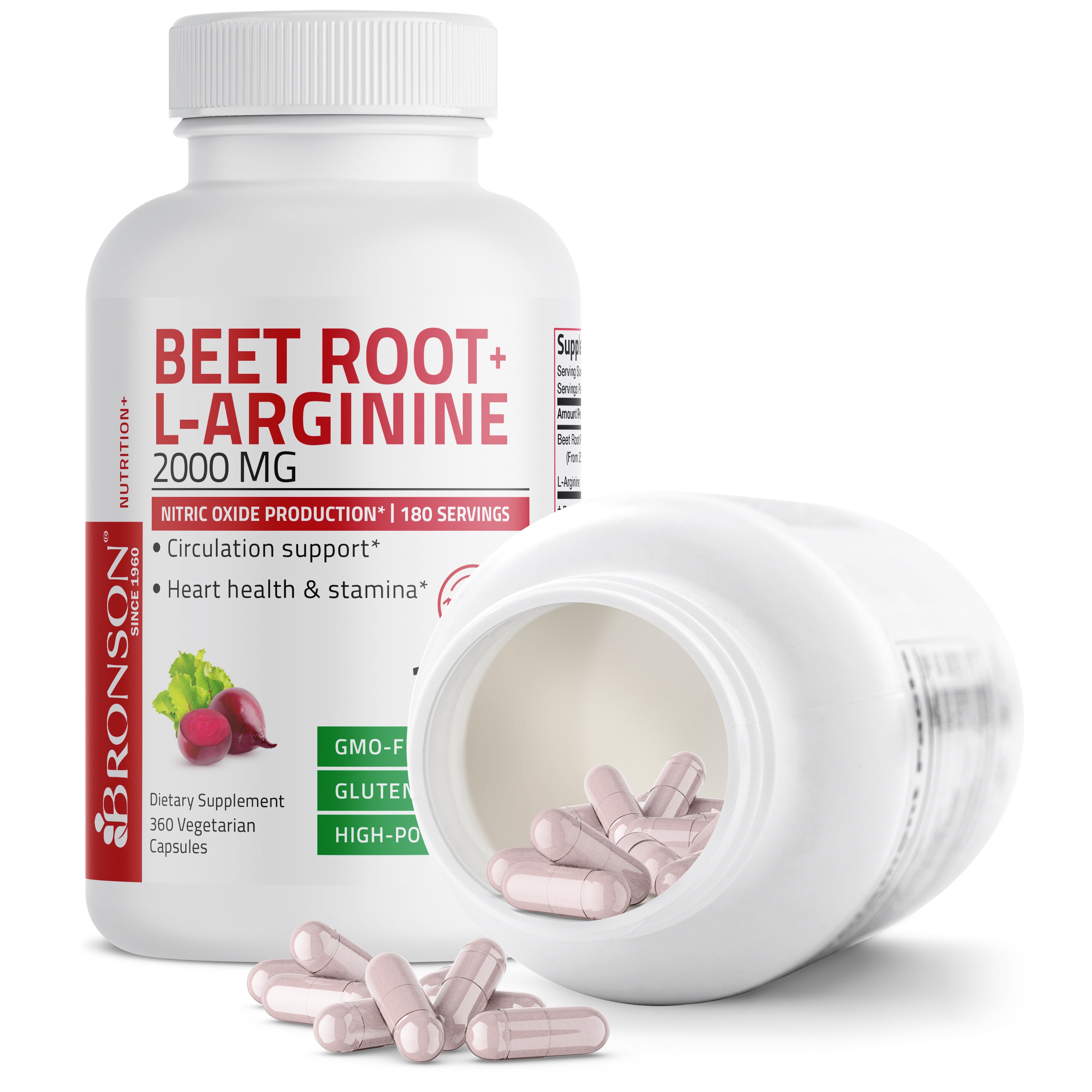 Beet Root + L-Arginine 2000 MG – bronsonlabs