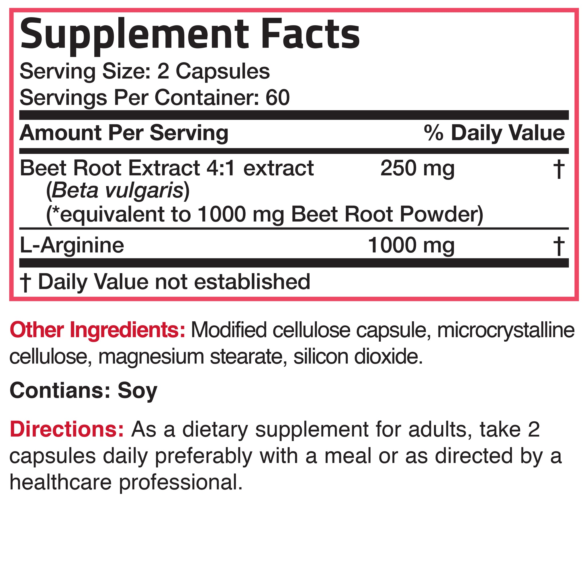 Beet Root + L-Arginine – Bronson Vitamins | Quality Vitamins and ...