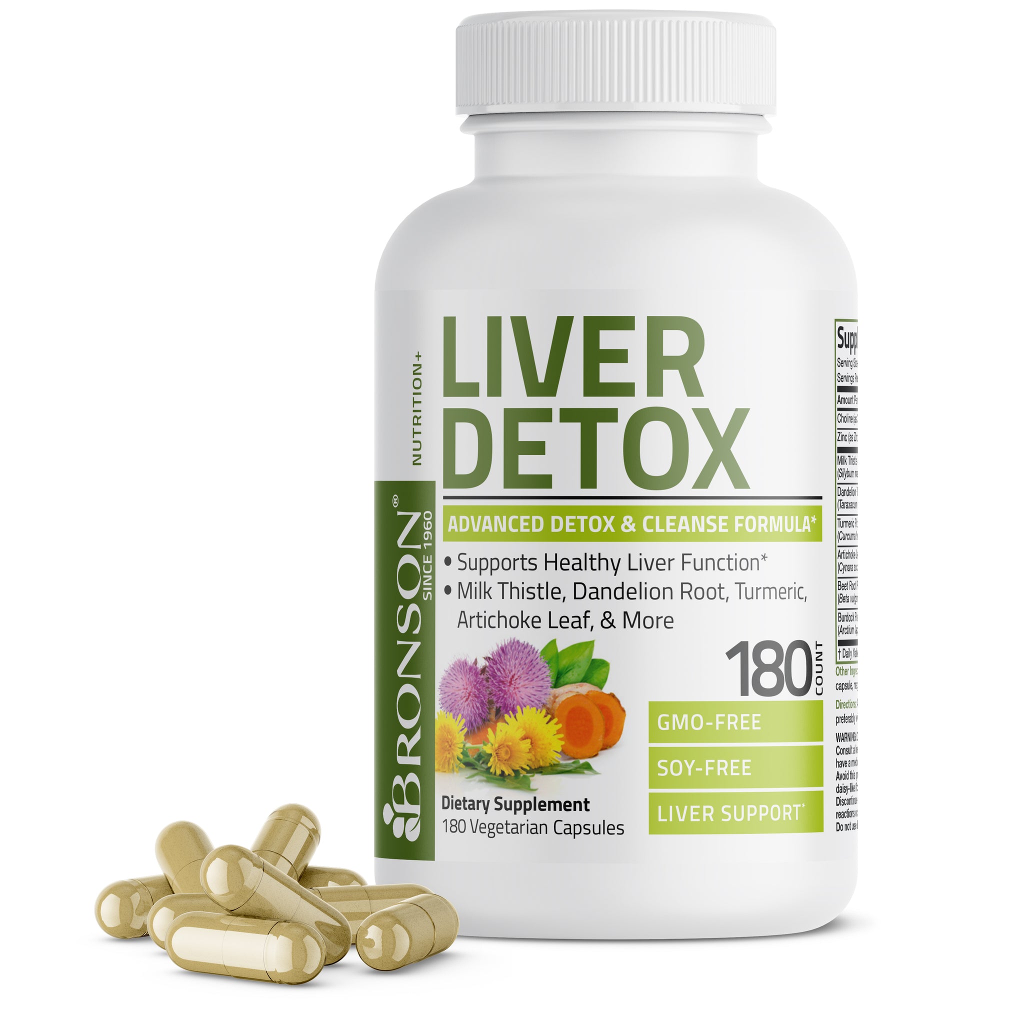 Liver Detox Advanced Detox & Cleansing Formula – Bronson Vitamins | Quality Vitamins and ...