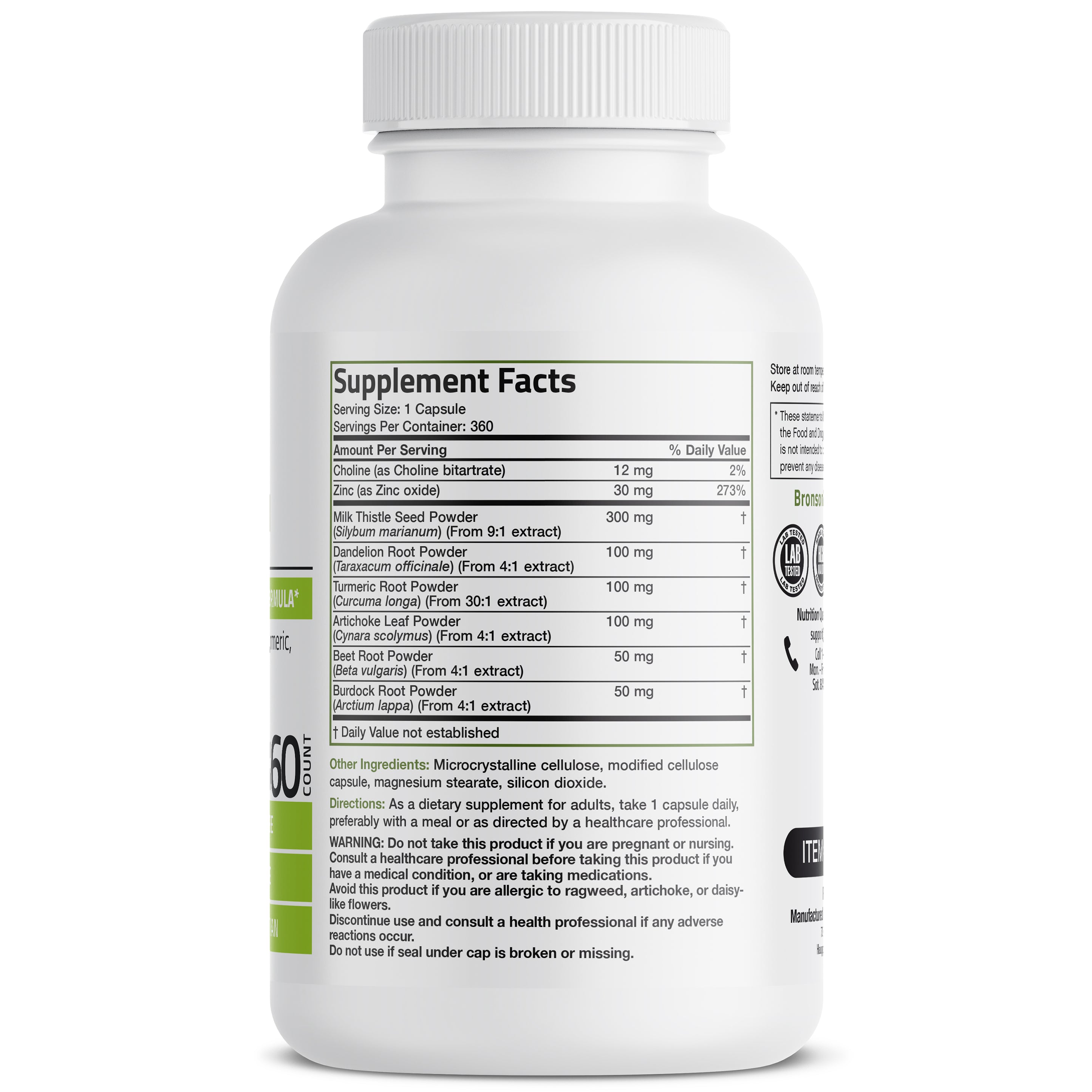 Liver Detox Advanced Detox & Cleansing Formula – Bronson Vitamins ...