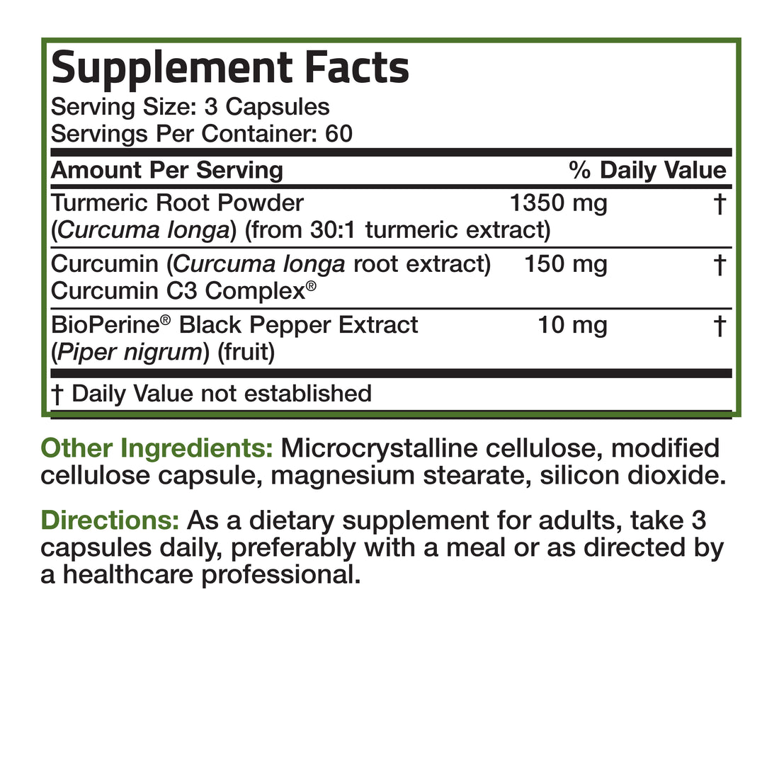 Turmeric Curcumin 1500 MG – bronsonlabs