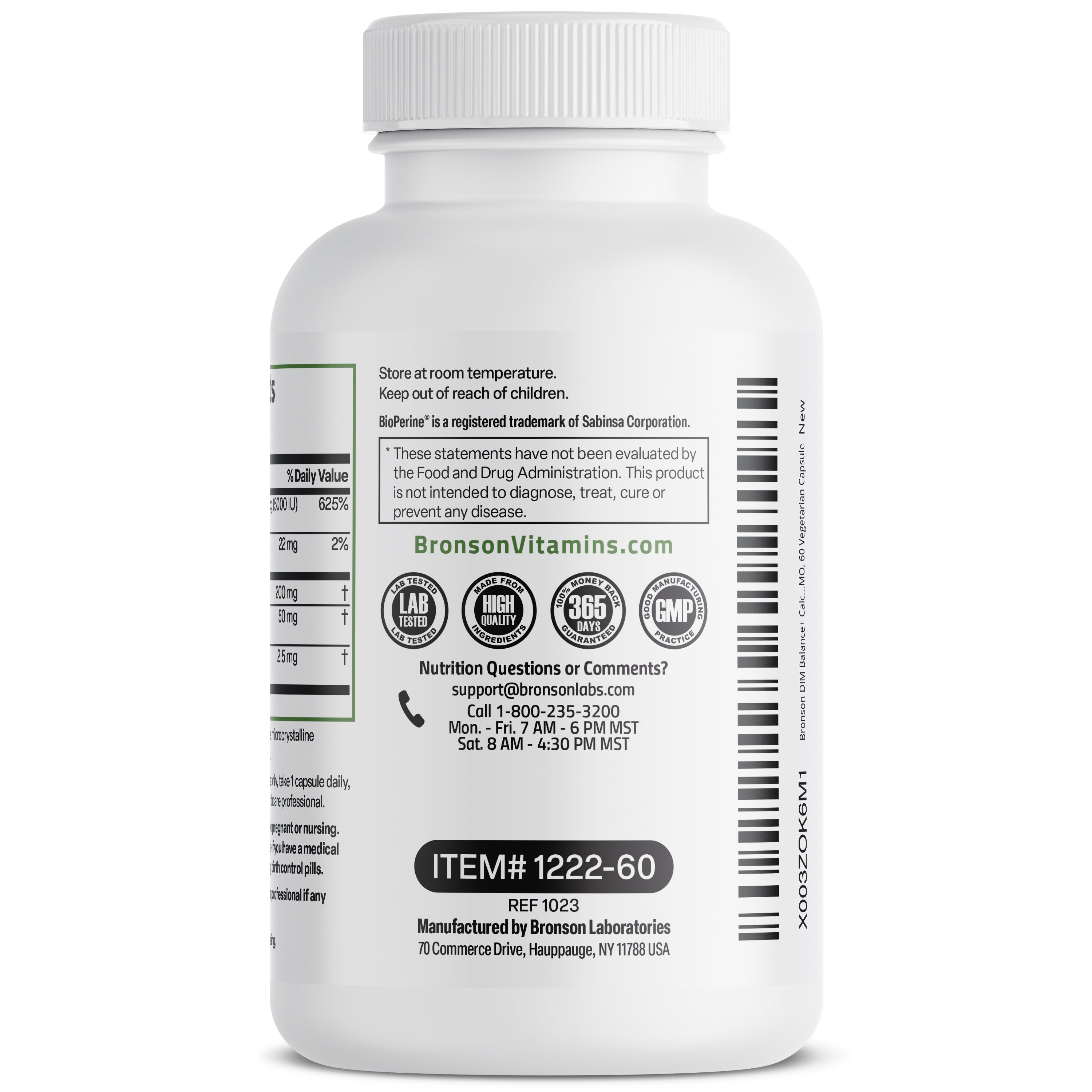 DIM Balance+ Calcium D-Glucarate, Broccoli Sprouts and Vitamin D3 200 ...