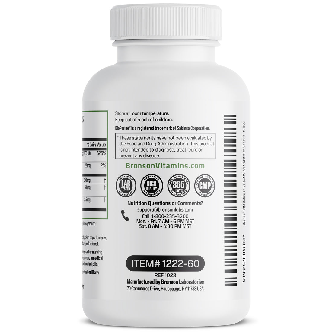 DIM Balance+ Calcium D-Glucarate, Broccoli Sprouts and Vitamin D3 200 ...