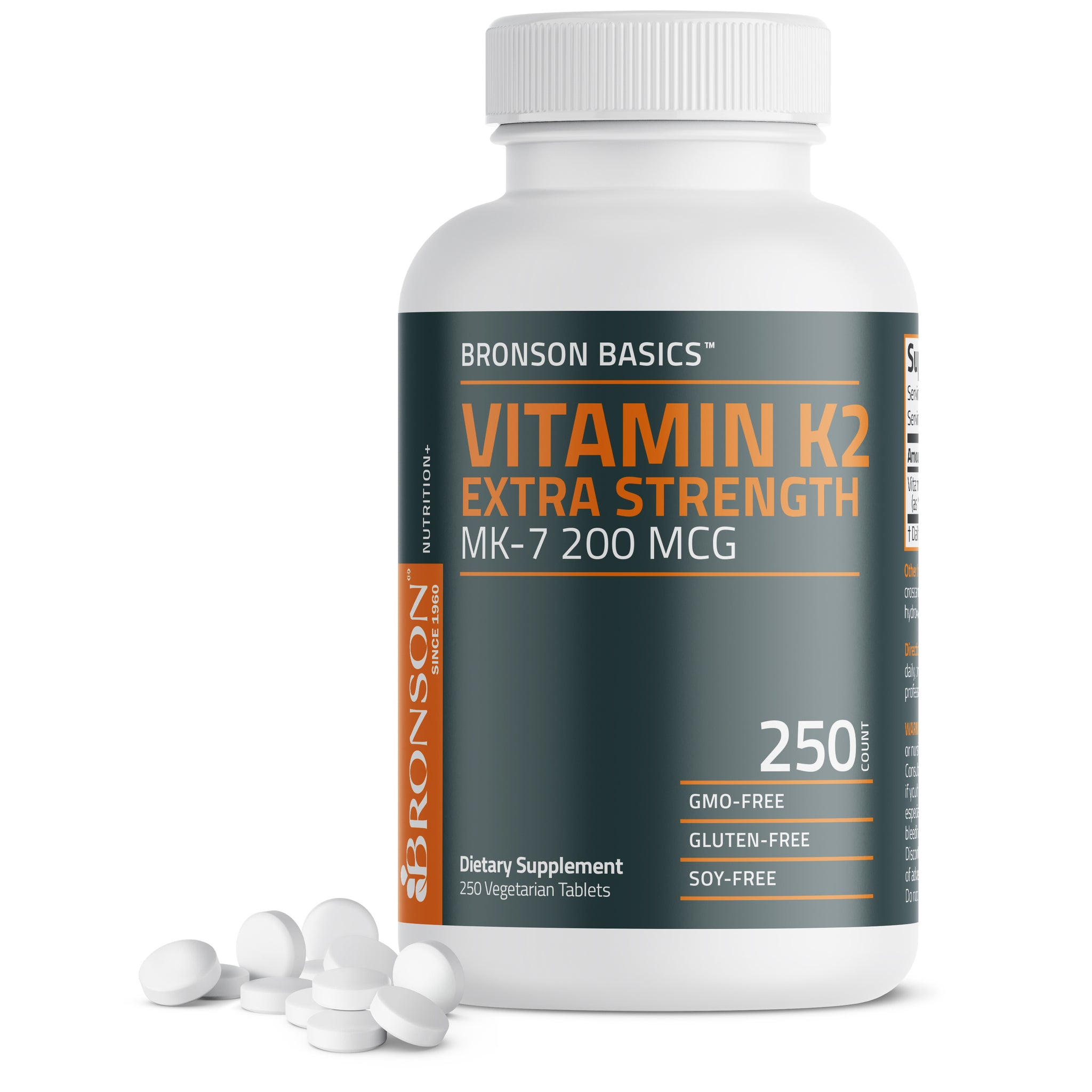 Vitamin K2 Extra Strength MK-7 200 MCG – bronsonlabs