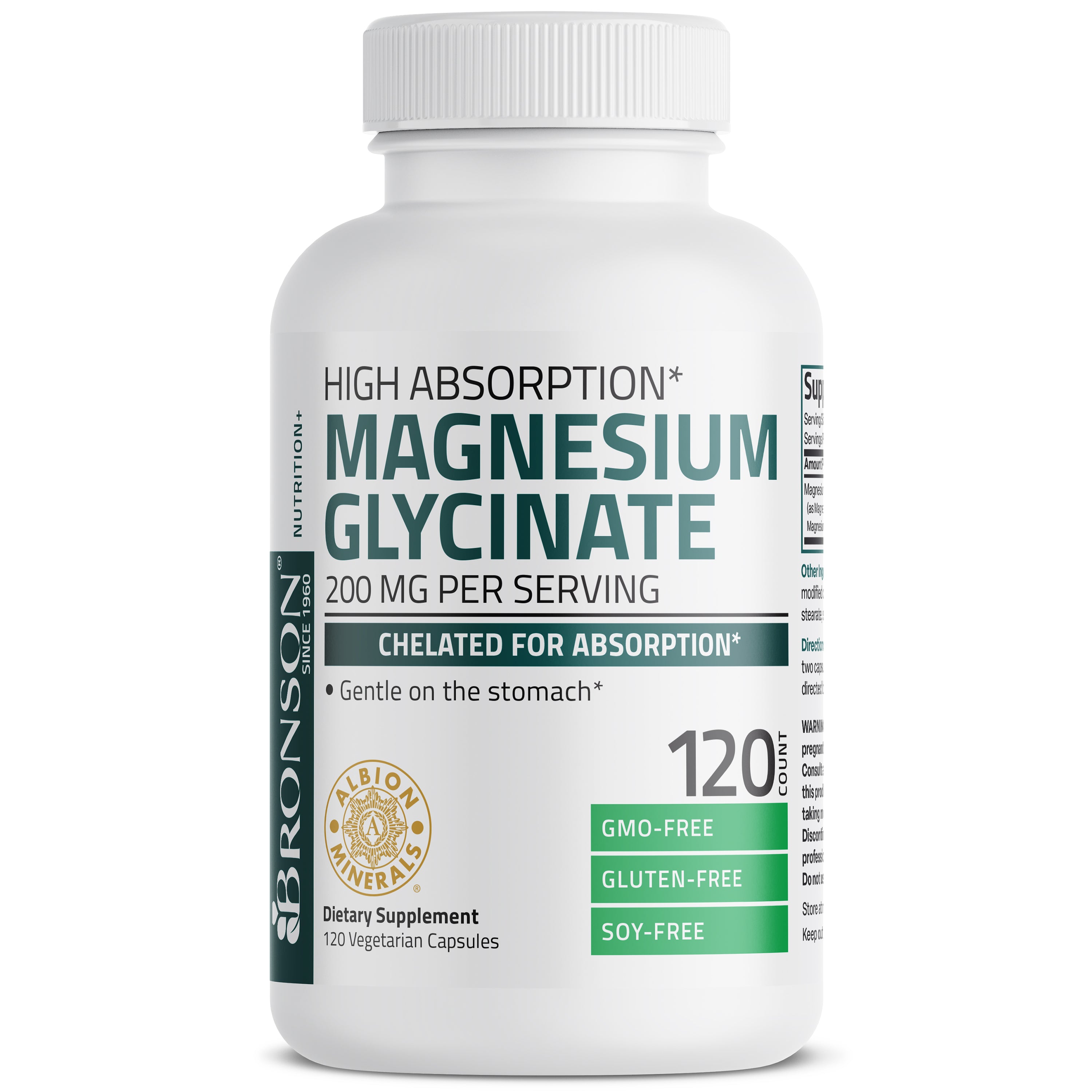 Magnesium Glycinate High Absorption 200 MG – bronsonlabs