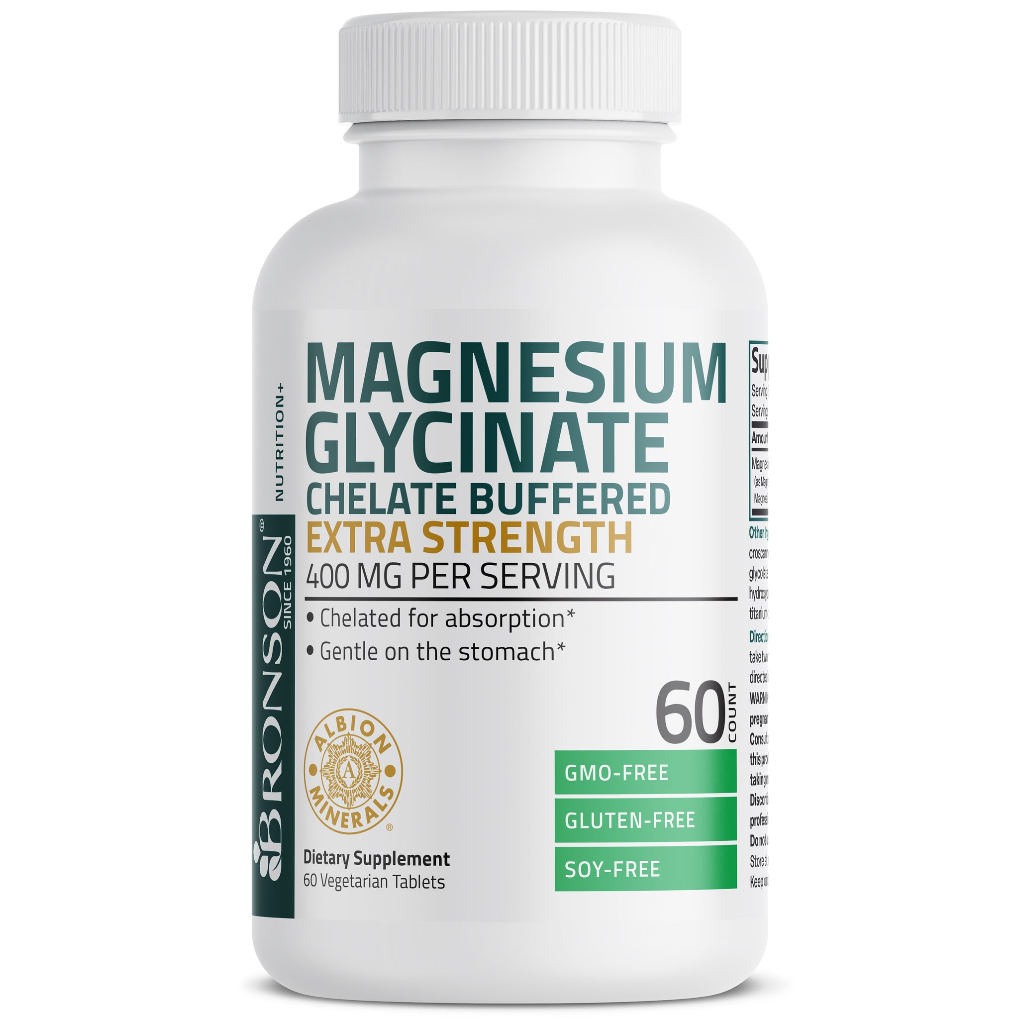 Magnesium Glycinate Extra Strength – Bronson Vitamins | Quality ...