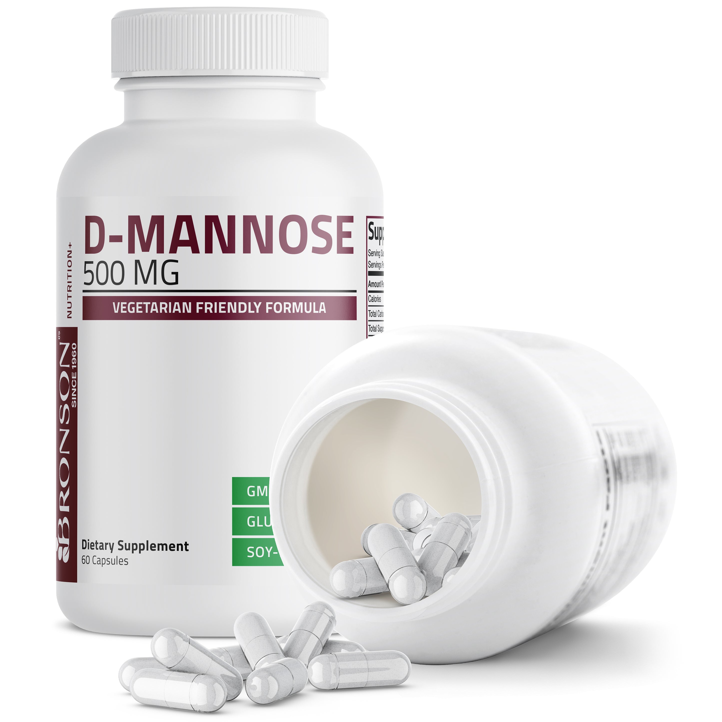 Bronson D-Mannose 500 MG – Bronson Vitamins | Quality Vitamins and ...