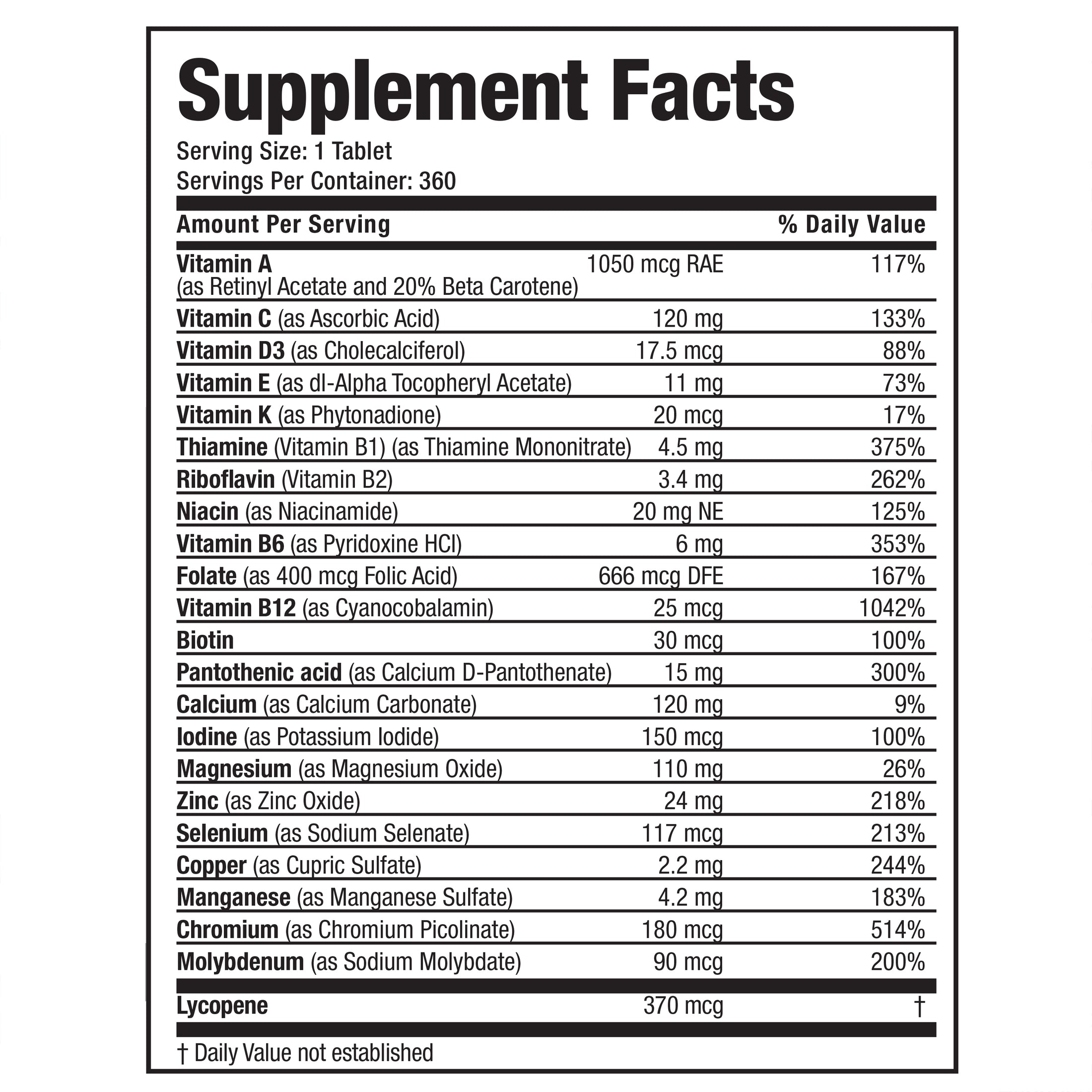 Bronson ONE™ Men's 50+ Complete Multivitamin - 30 Tablets | Vitamins ...