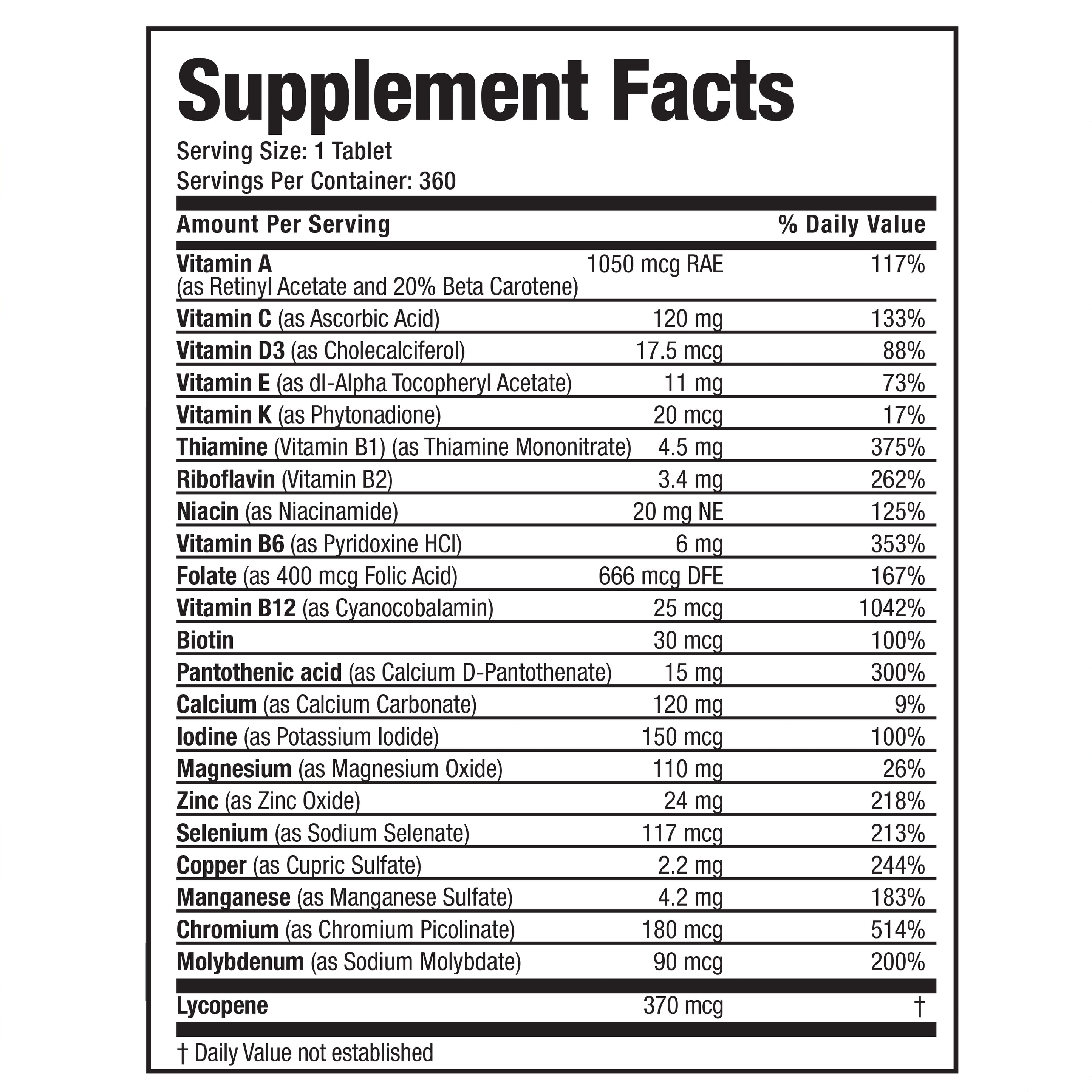 Bronson ONE™ Men's 50+ Complete Multivitamin - 30 Tablets | Vitamins ...