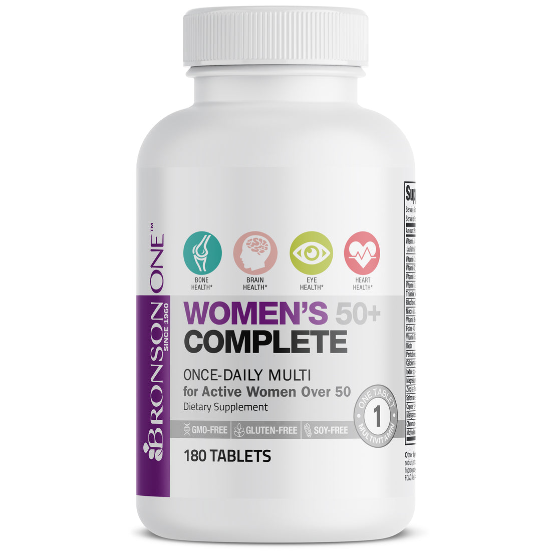 Bronson ONE Women’s 50+ Complete Multivitamin | Vitamins & Supplements ...