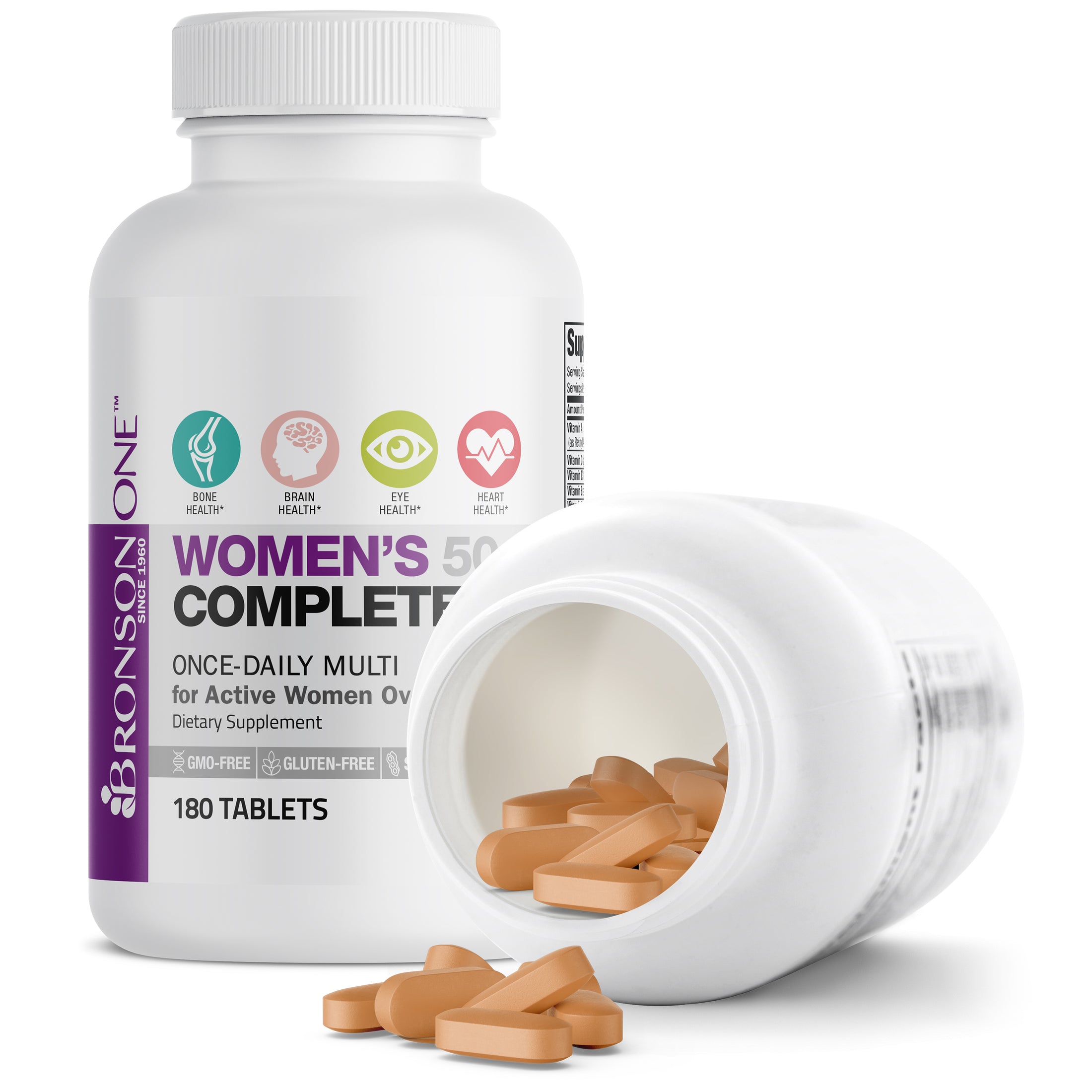 Bronson ONE Women’s 50+ Complete Multivitamin | Vitamins & Supplements ...