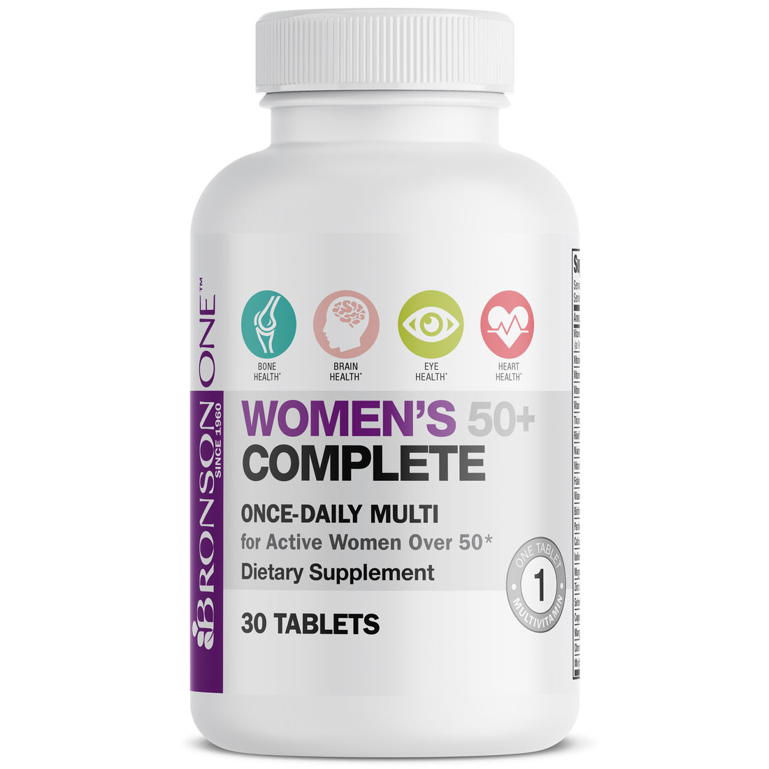 Bronson ONE Women’s 50+ Complete Multivitamin | Vitamins & Supplements ...