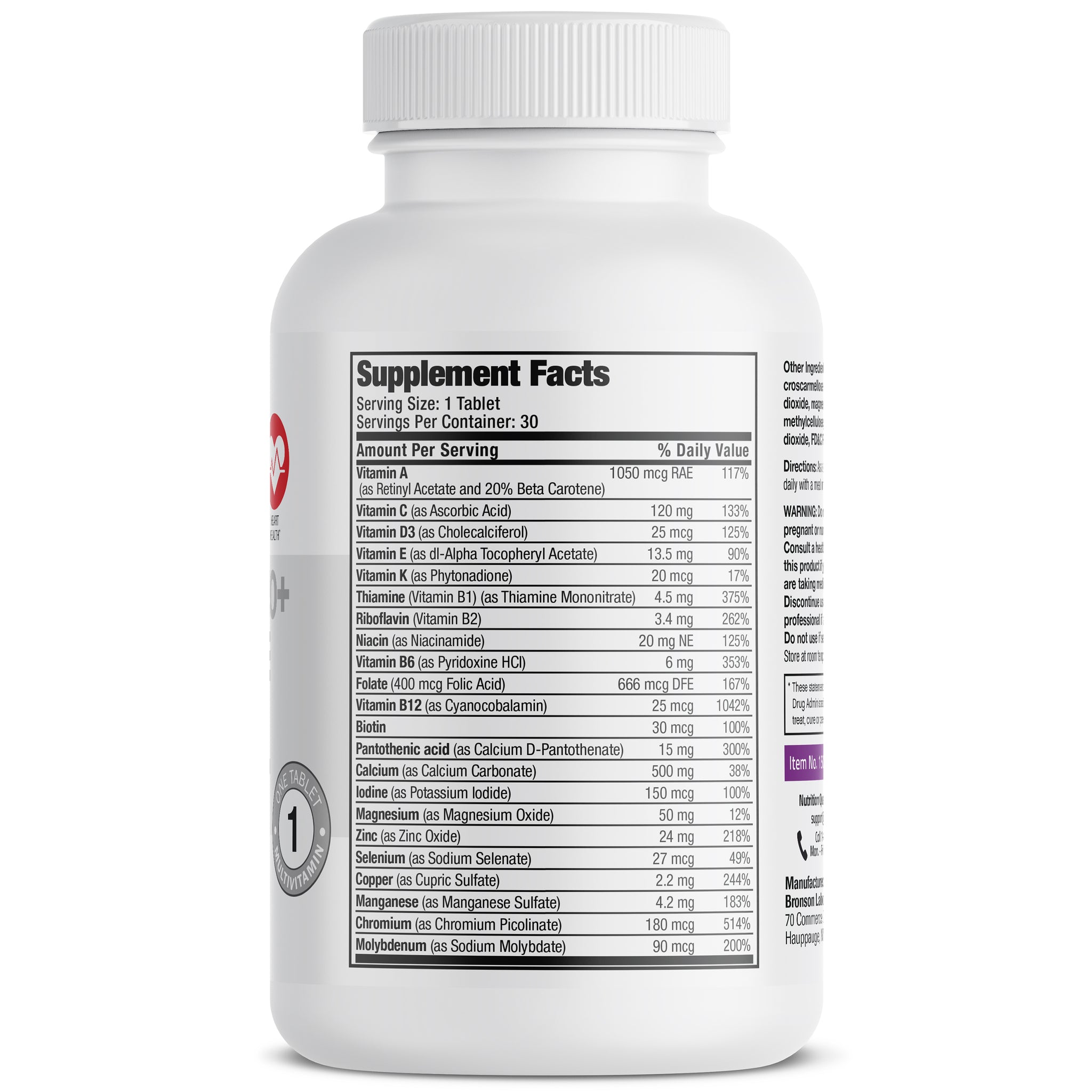 Bronson ONE Women’s 50+ Complete Multivitamin | Vitamins & Supplements ...