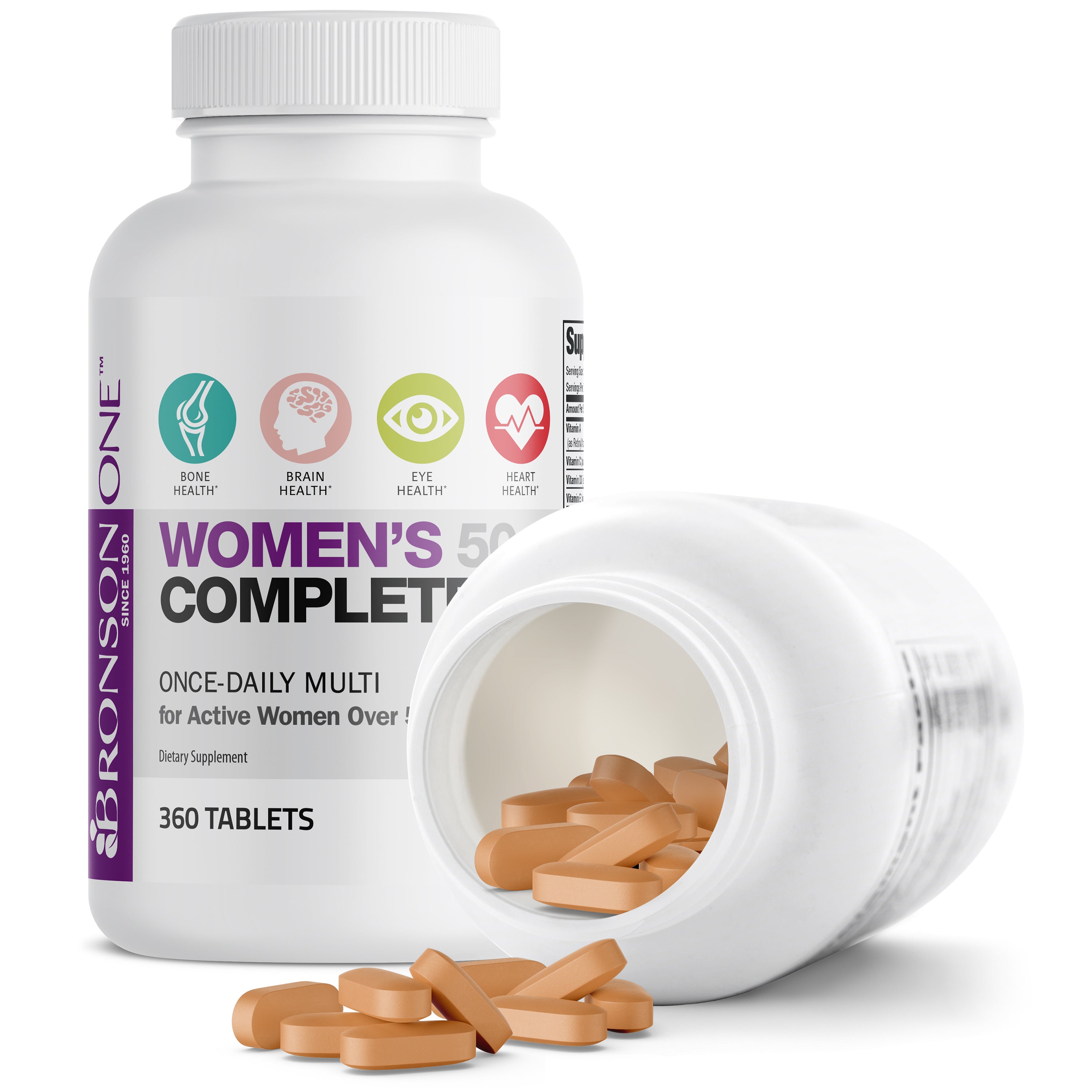 Bronson ONE Women’s 50+ Complete Multivitamin | Vitamins & Supplements ...