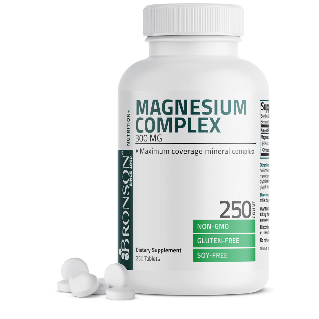 Bronson Magnesium Complex Maximum Coverage - 300 mg | Vitamins ...