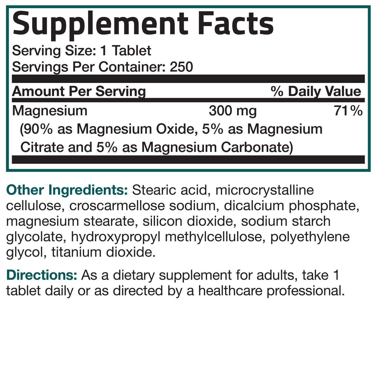 Bronson Magnesium Complex Maximum Coverage - 300 mg | Vitamins ...