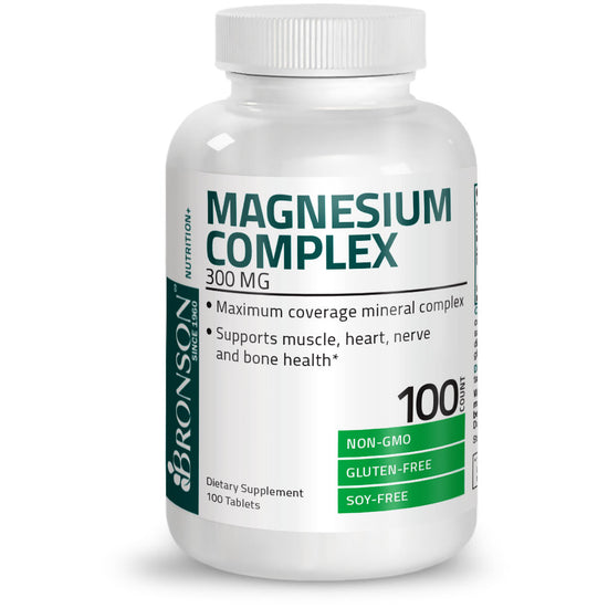Bronson Magnesium Complex Maximum Coverage - 300 mg | Vitamins ...
