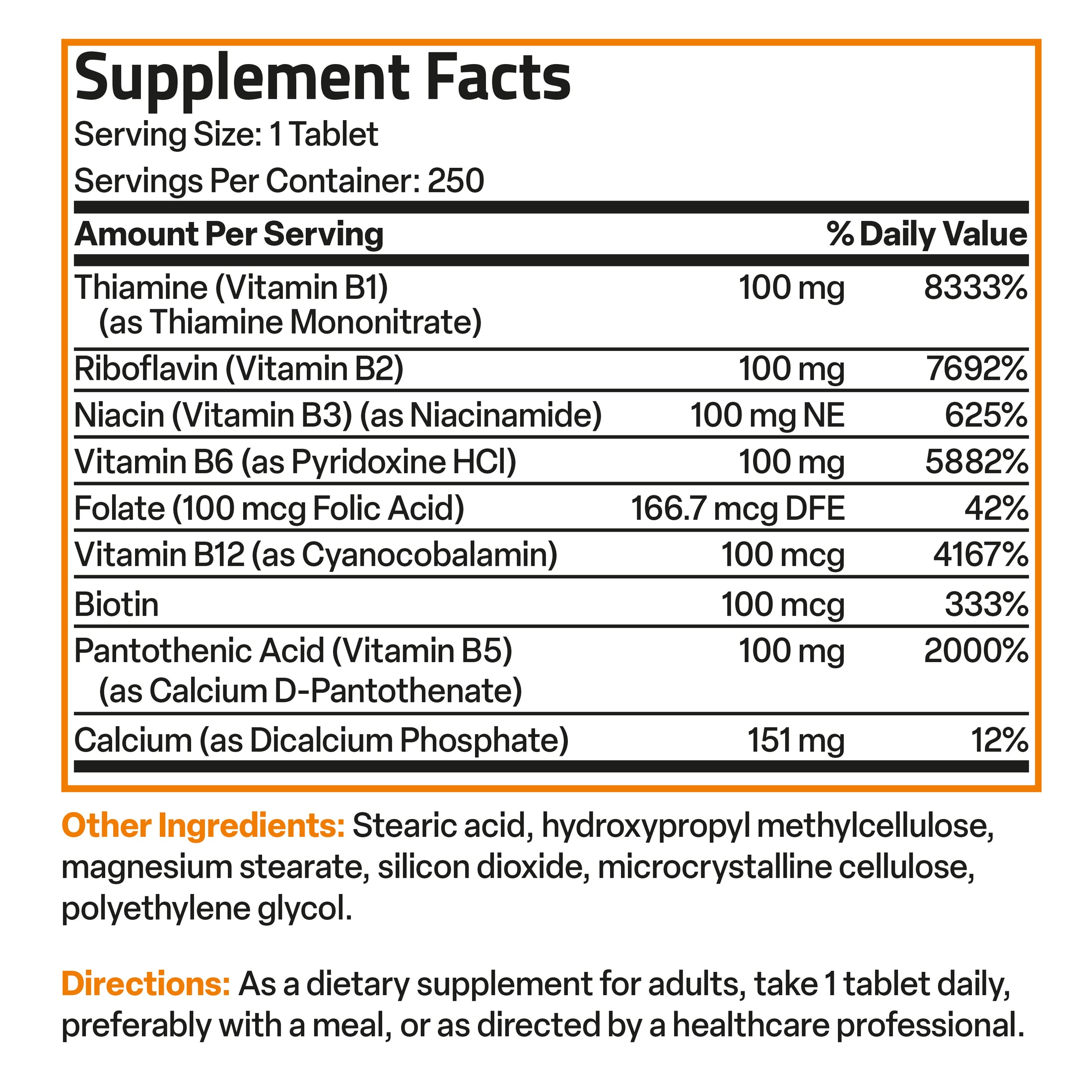 Super Vitamin B 100 Complex Sustained Release | Vitamins & Supplements ...