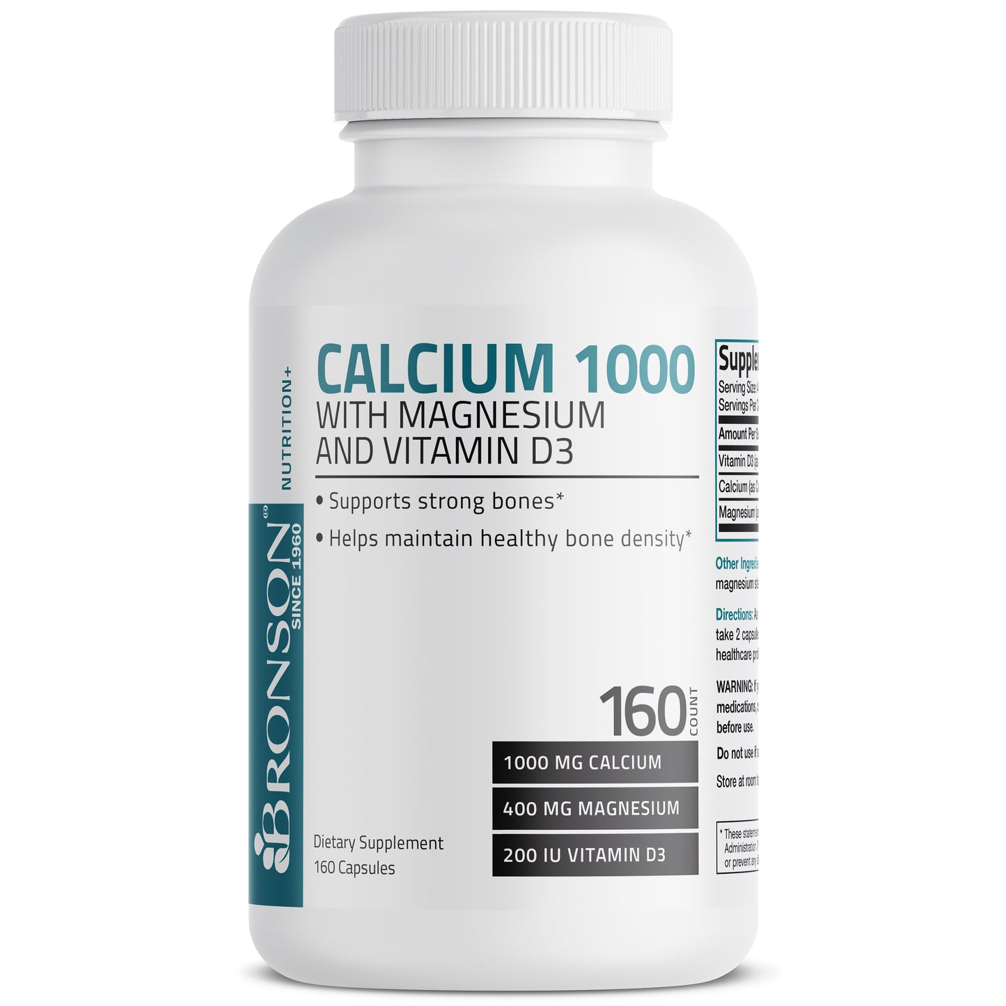 Calcium 1000 Complex - 160 Capsules | Vitamins & Supplements | Bronson ...