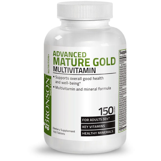 Bronson Advanced Mature Gold Multivitamin for Seniors | Vitamins ...