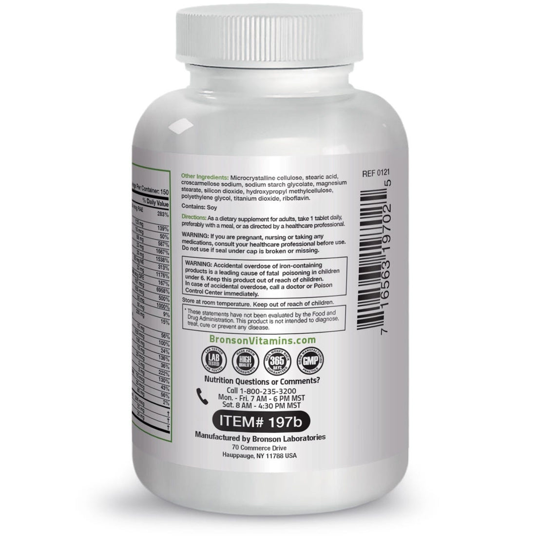 Bronson Advanced Mature Gold Multivitamin for Seniors | Vitamins ...